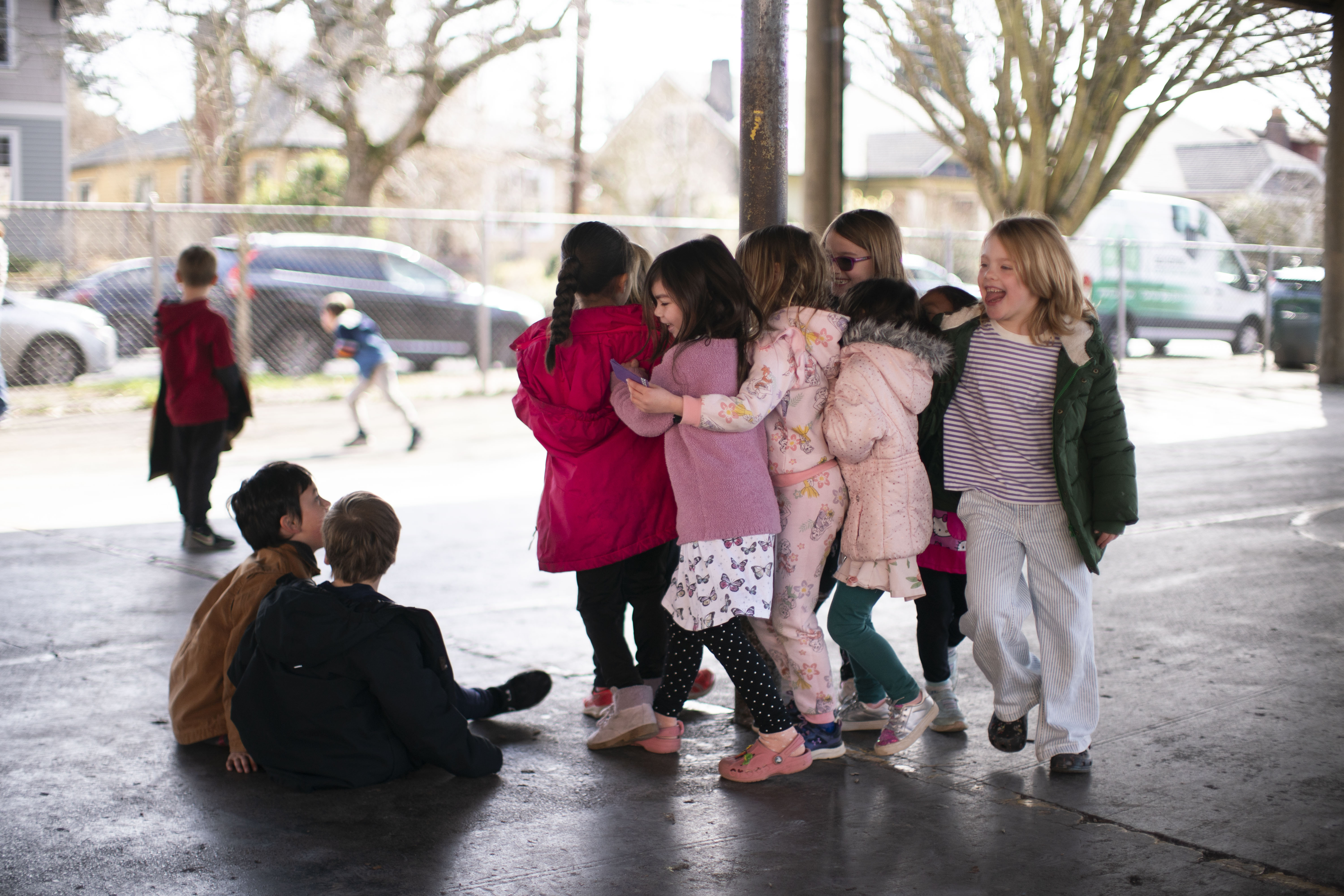 Outdoor dance party at Sabin Elementary School in Northeast Portland ...