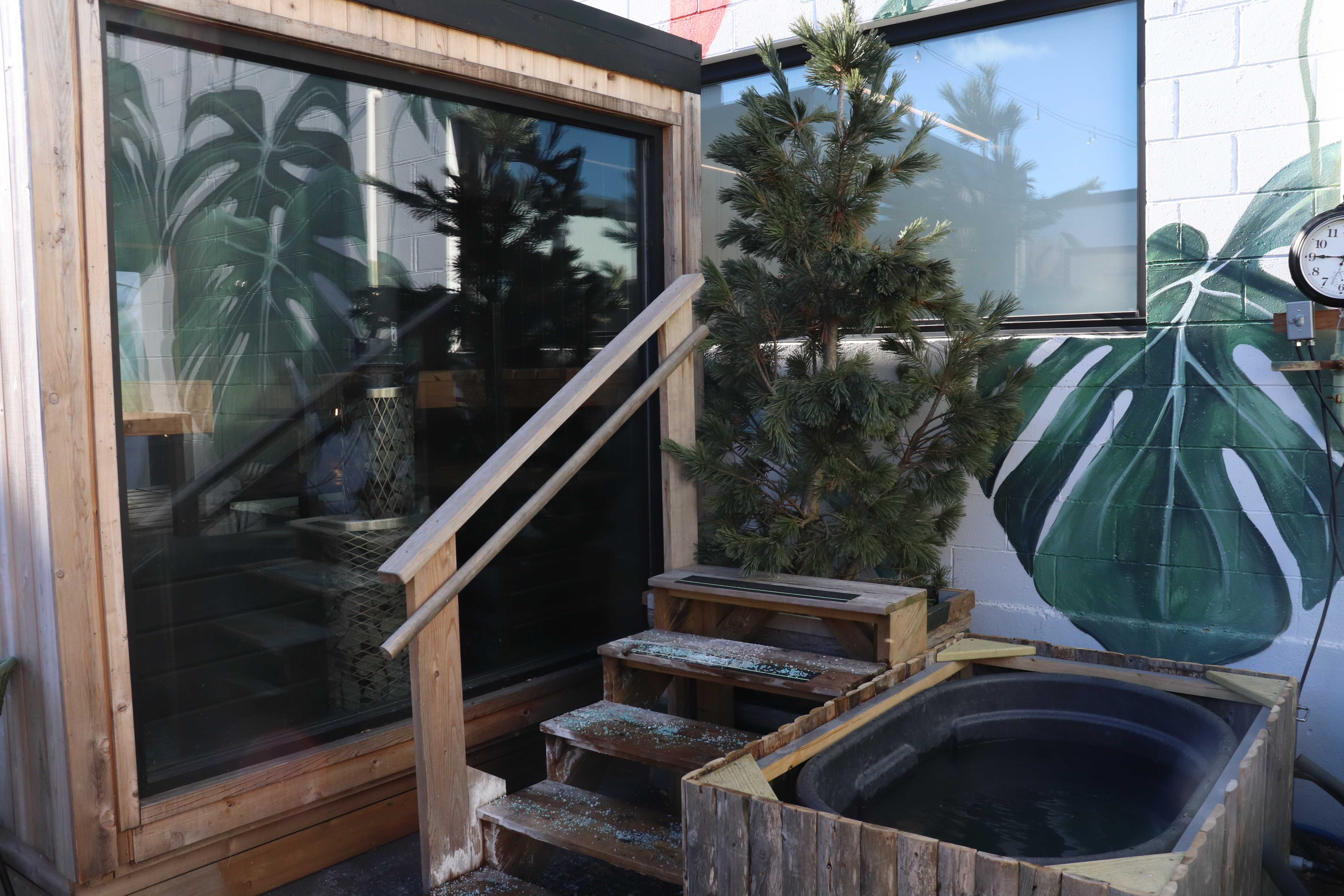 Moki Sauna at the Somernova campus in Somerville for winter 2024-2025 ...