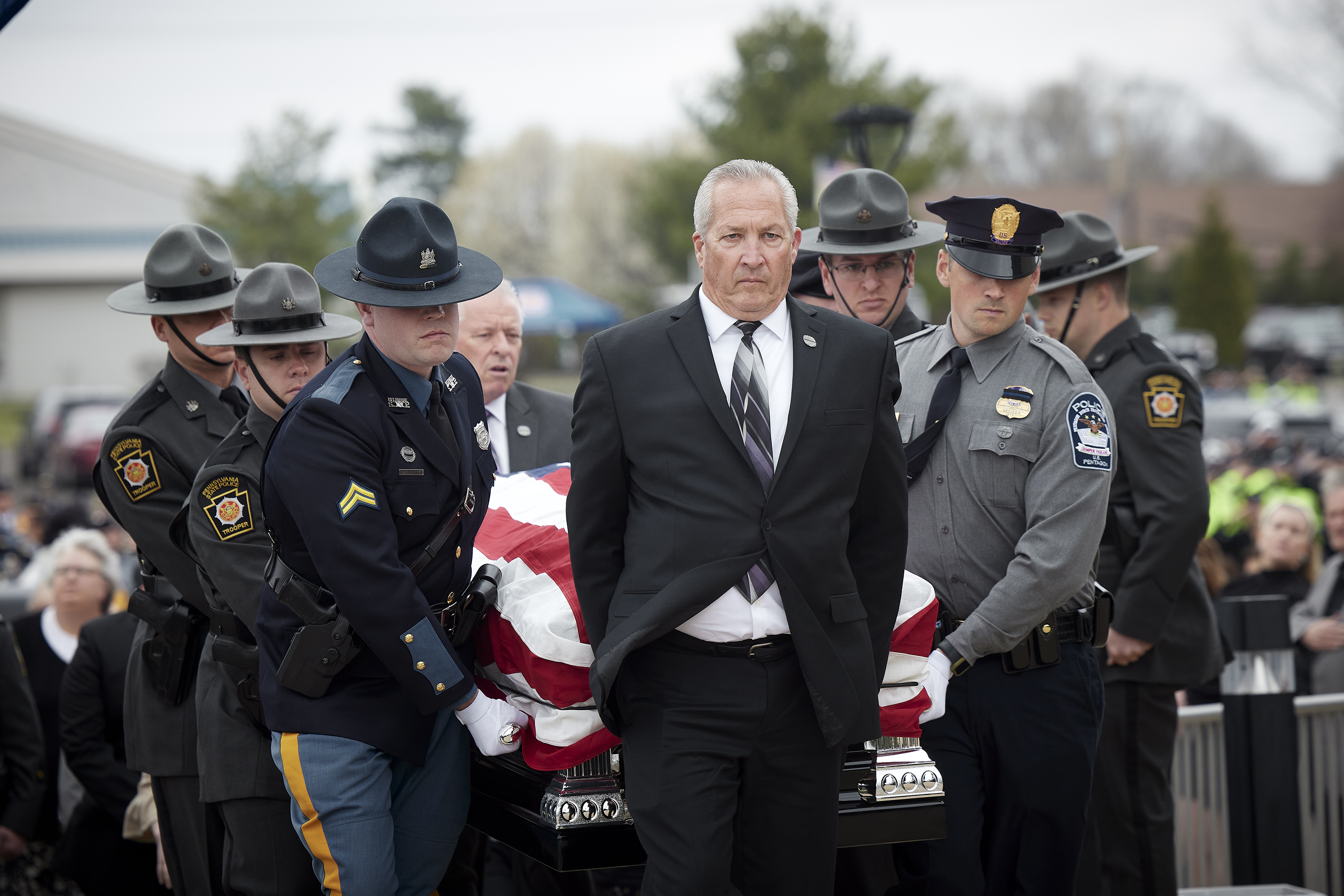 Funeral services for Pennsylvania State Police Trooper Martin F. Mack ...