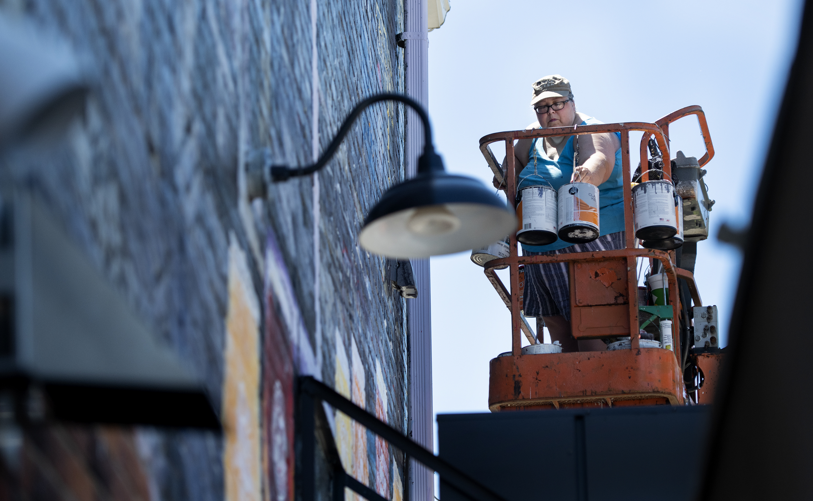 Mural at Albion Malleable Brewing Company illustrates Albion's past and ...