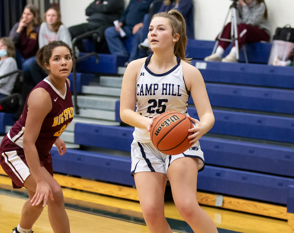 Big Spring defeats Camp Hill 51-11 in girls high school basketball ...