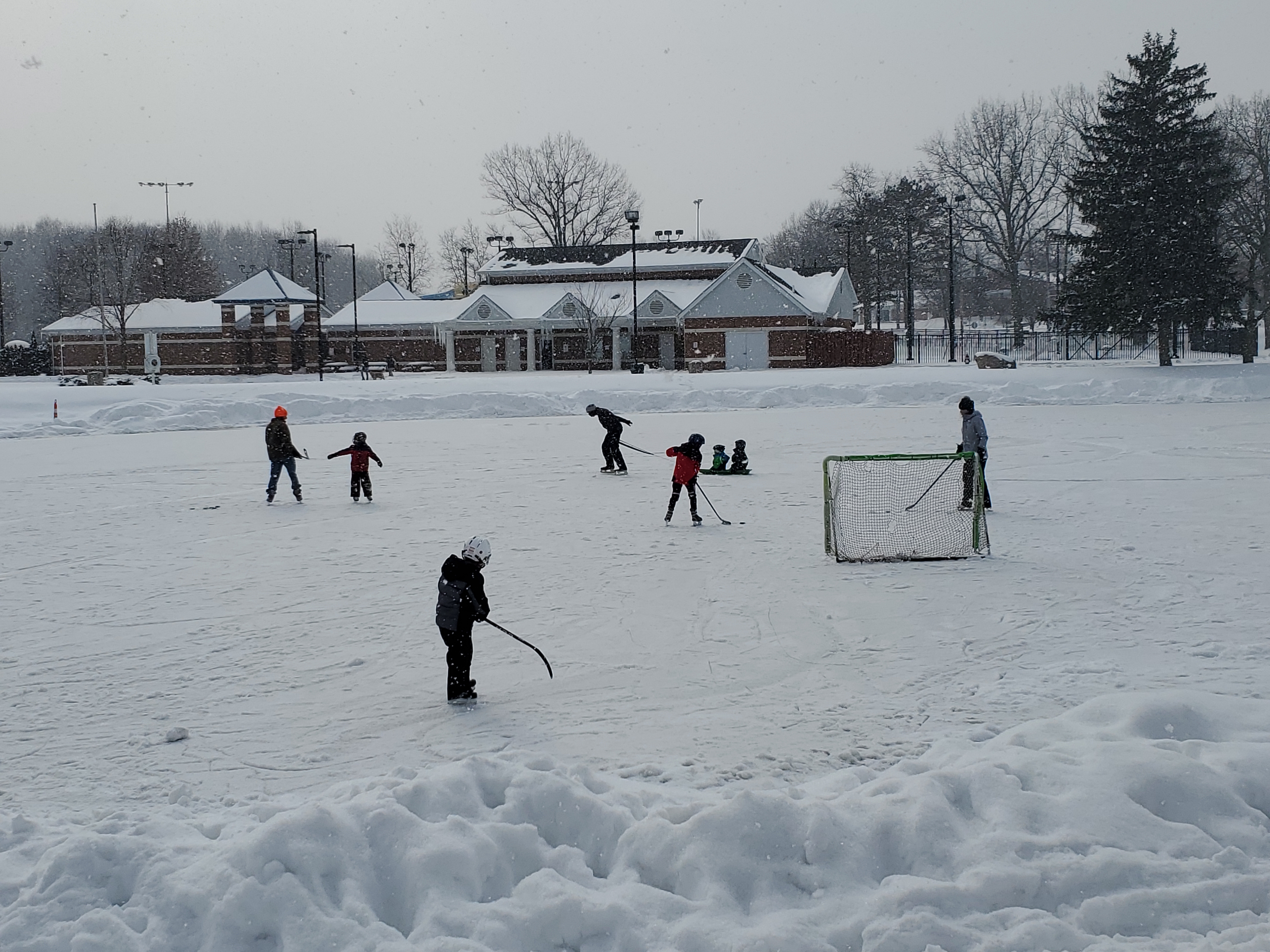 Frozen Pond Ice Skating