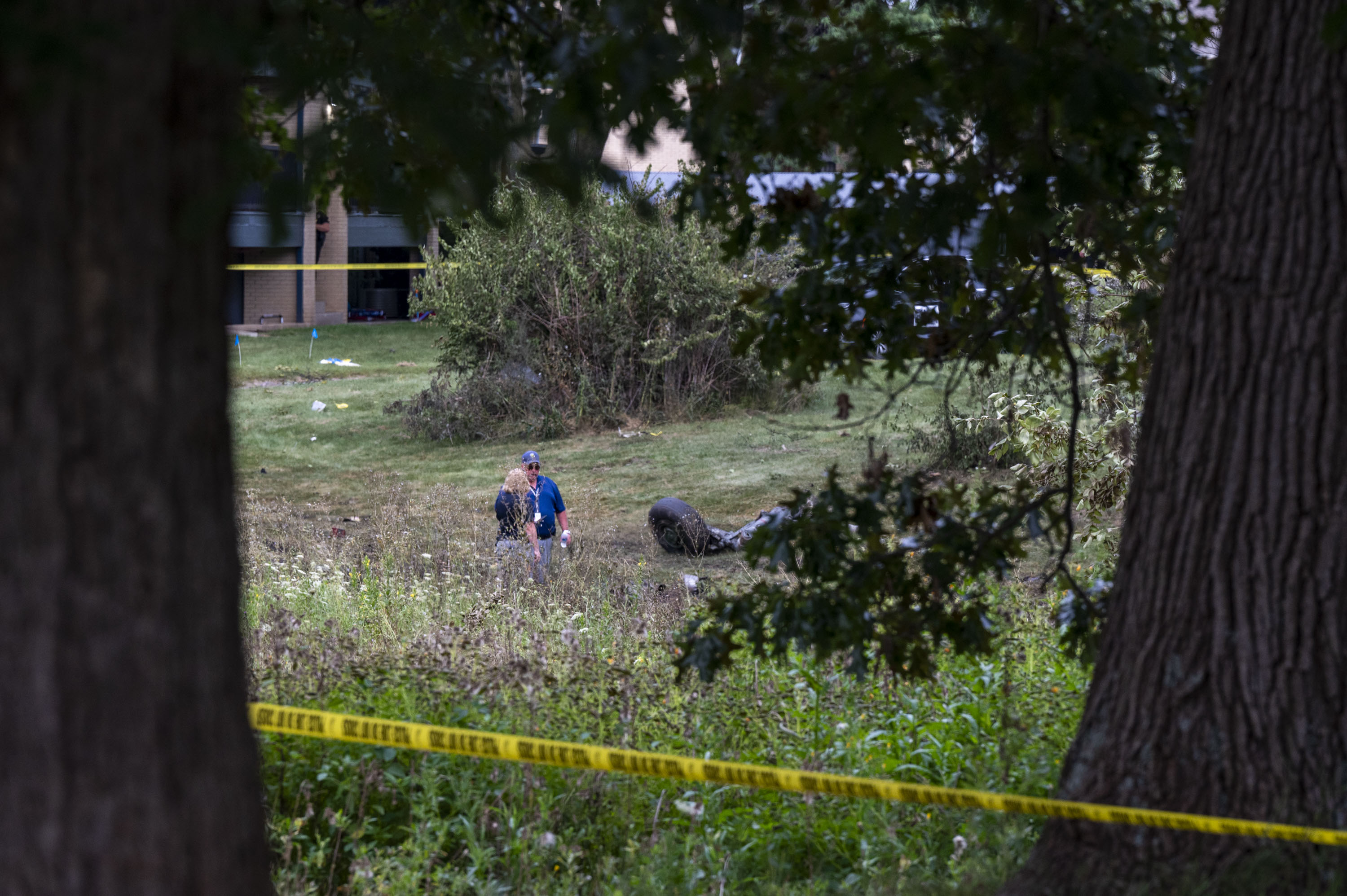 Crash site of the MiG-23 demonstration plane - mlive.com