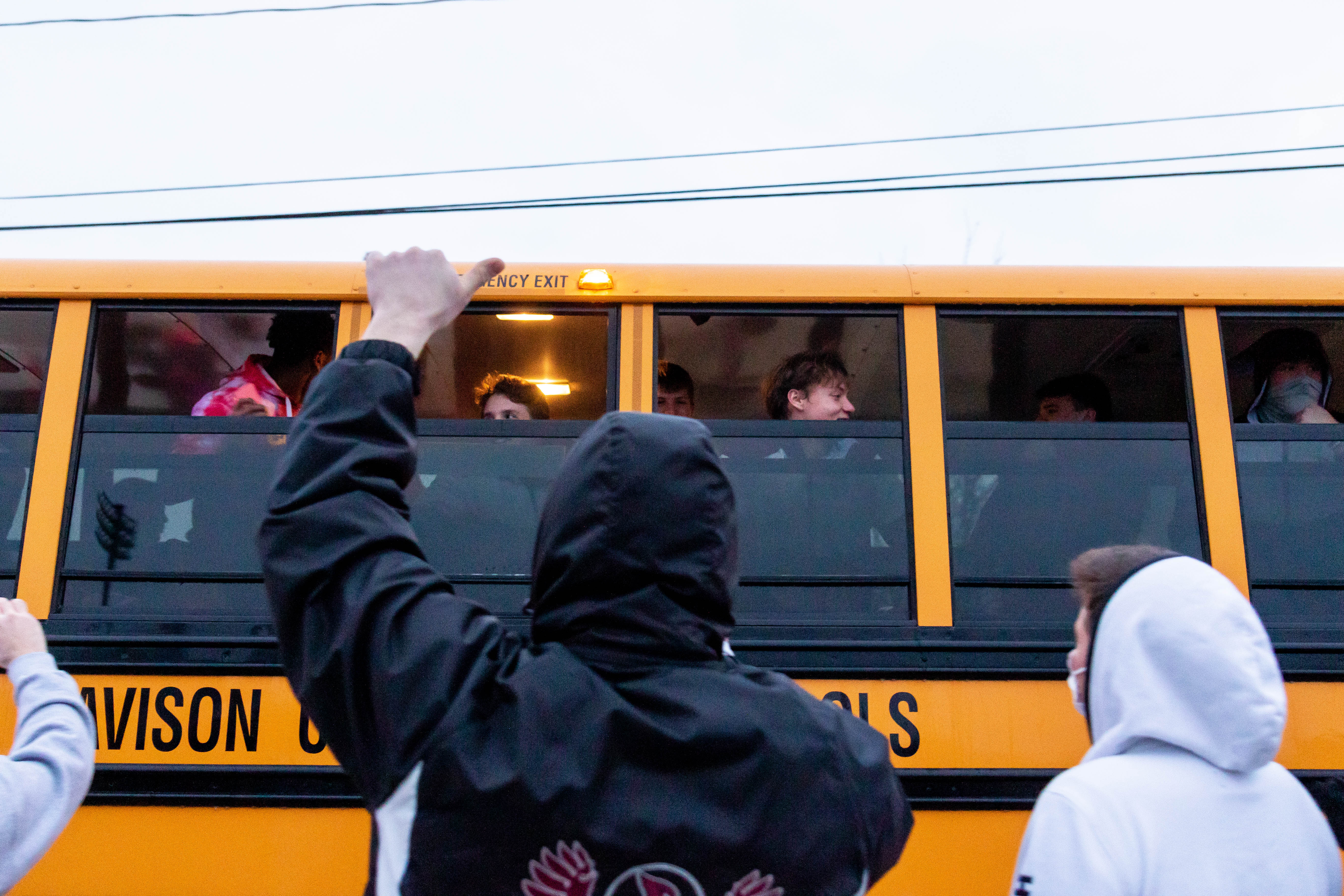 Davison fans brave the cold to give football team sendoff - mlive.com
