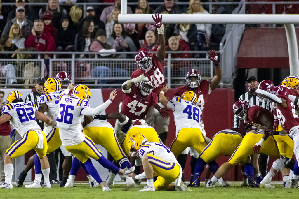 LSU kicker Cade York picked by the Cleveland Browns, April 30, 2022 ...