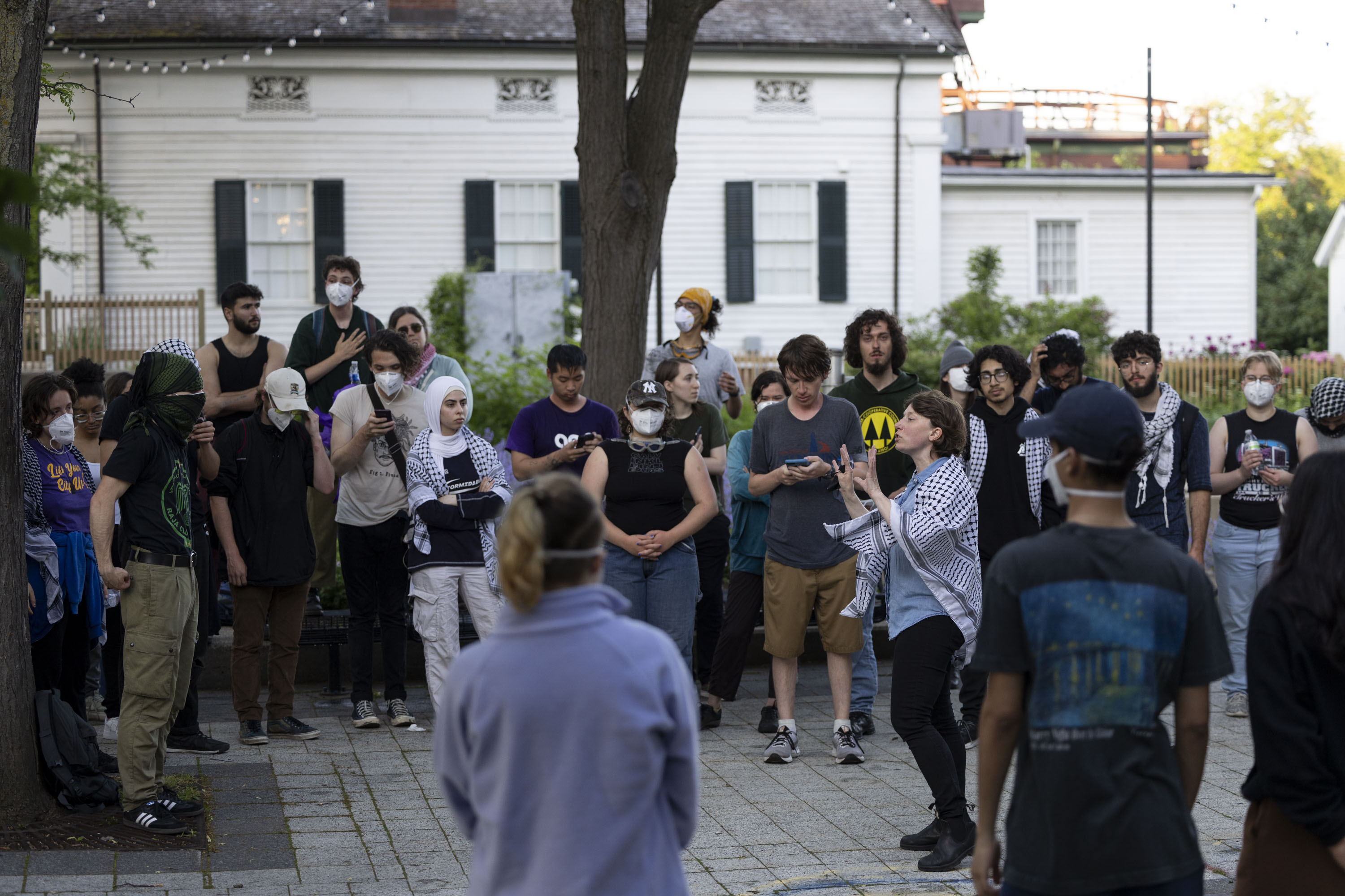 University of Michigan Pro-Palestinian student protester encampment ...