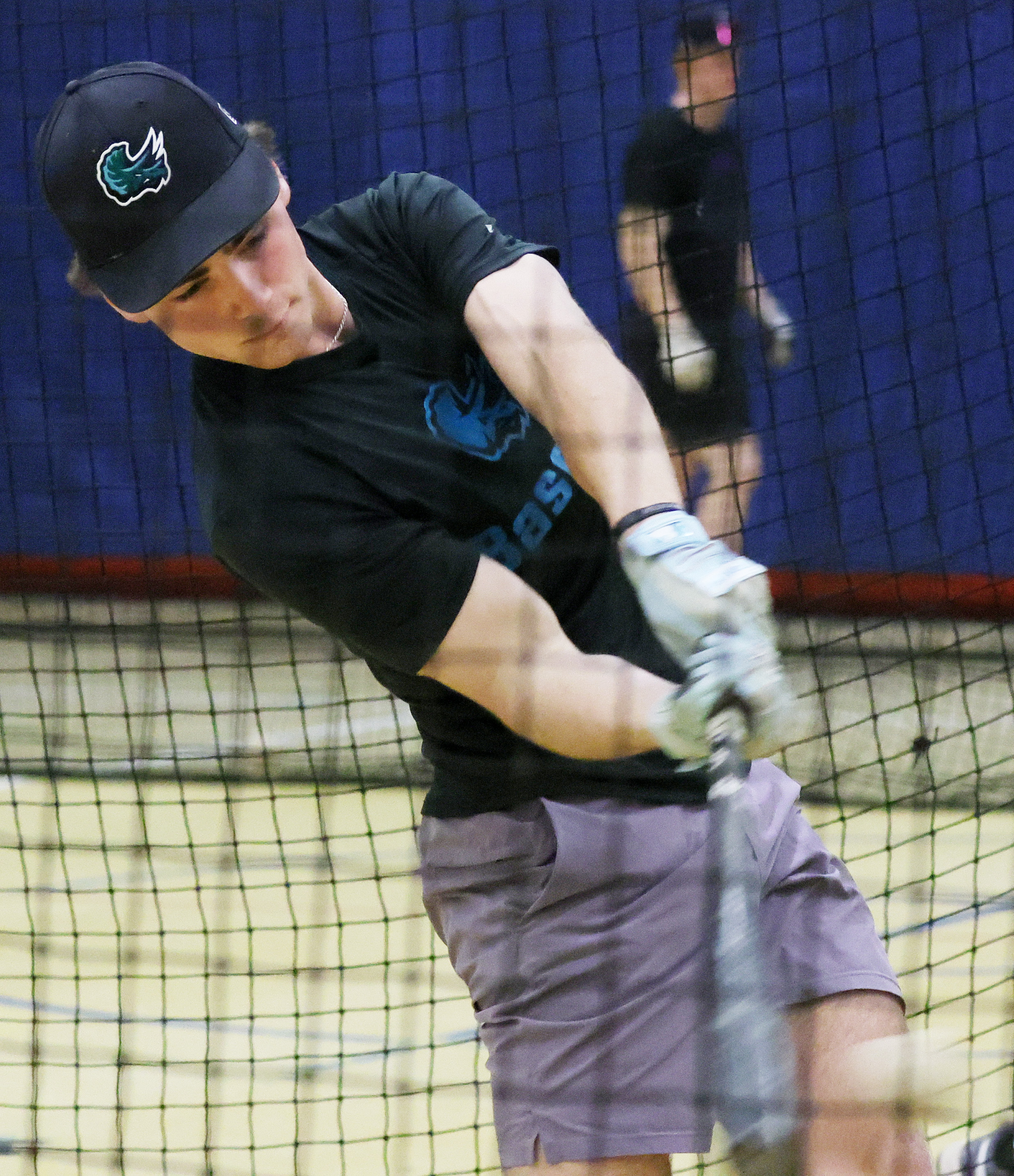 The Tri-C Triceratops baseball team practices before the start of their ...