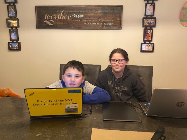 Students participate in remote learning in Staten Island schools ...