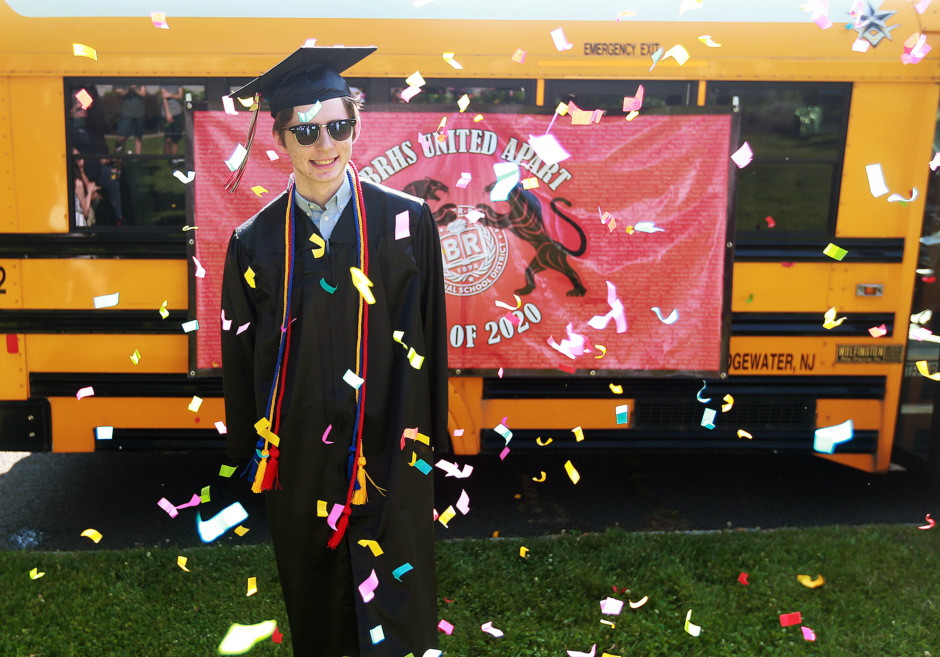 Graduation bus visits high school seniors at home - nj.com