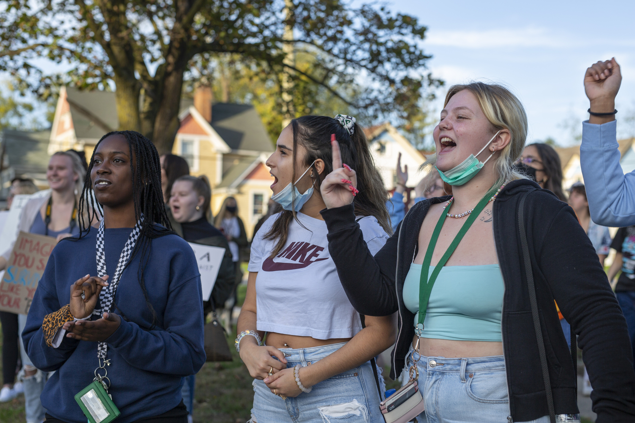 EMU students protest greek life rape culture - mlive.com