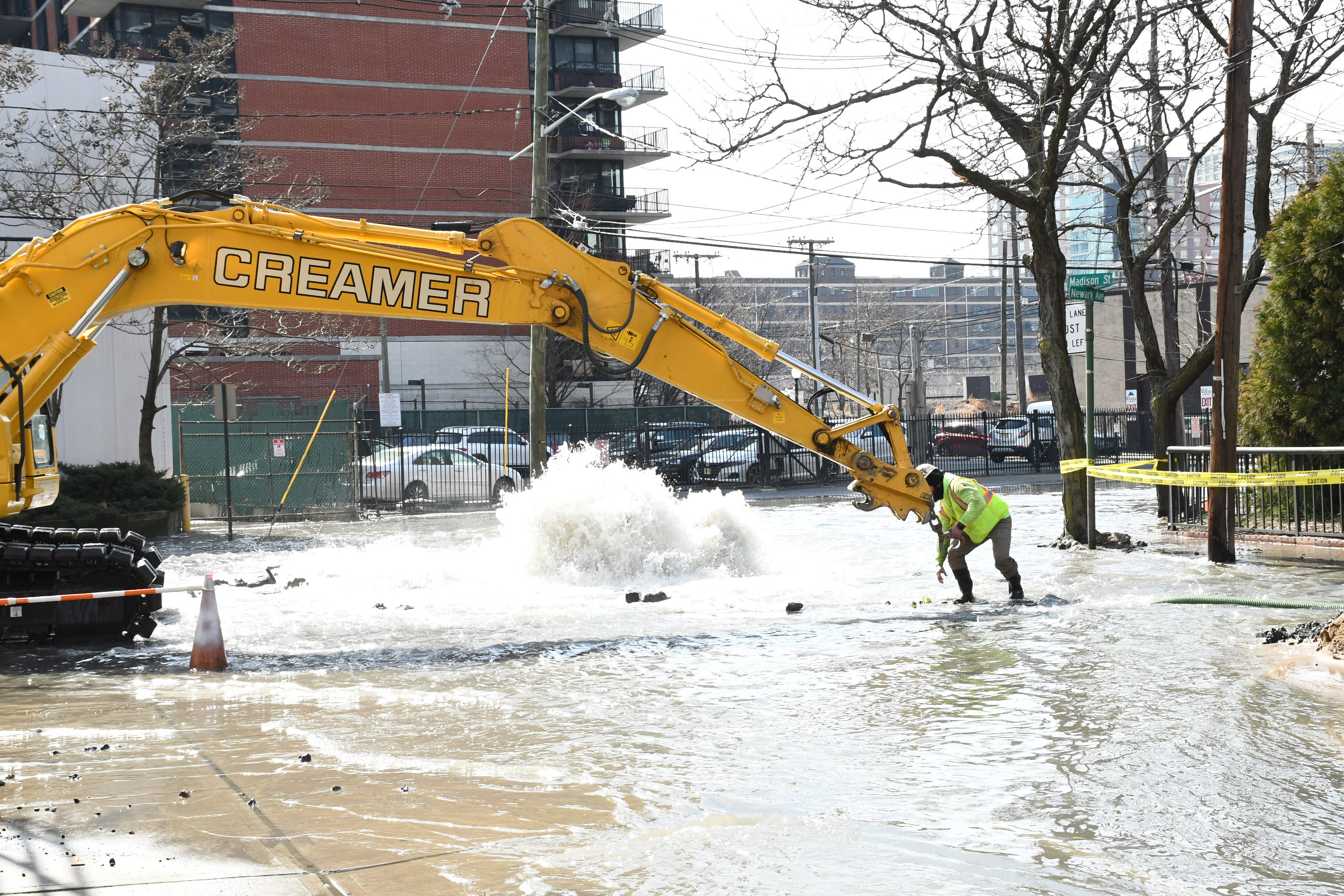 Water main break on Hoboken, Feb. 27, 2023 - nj.com