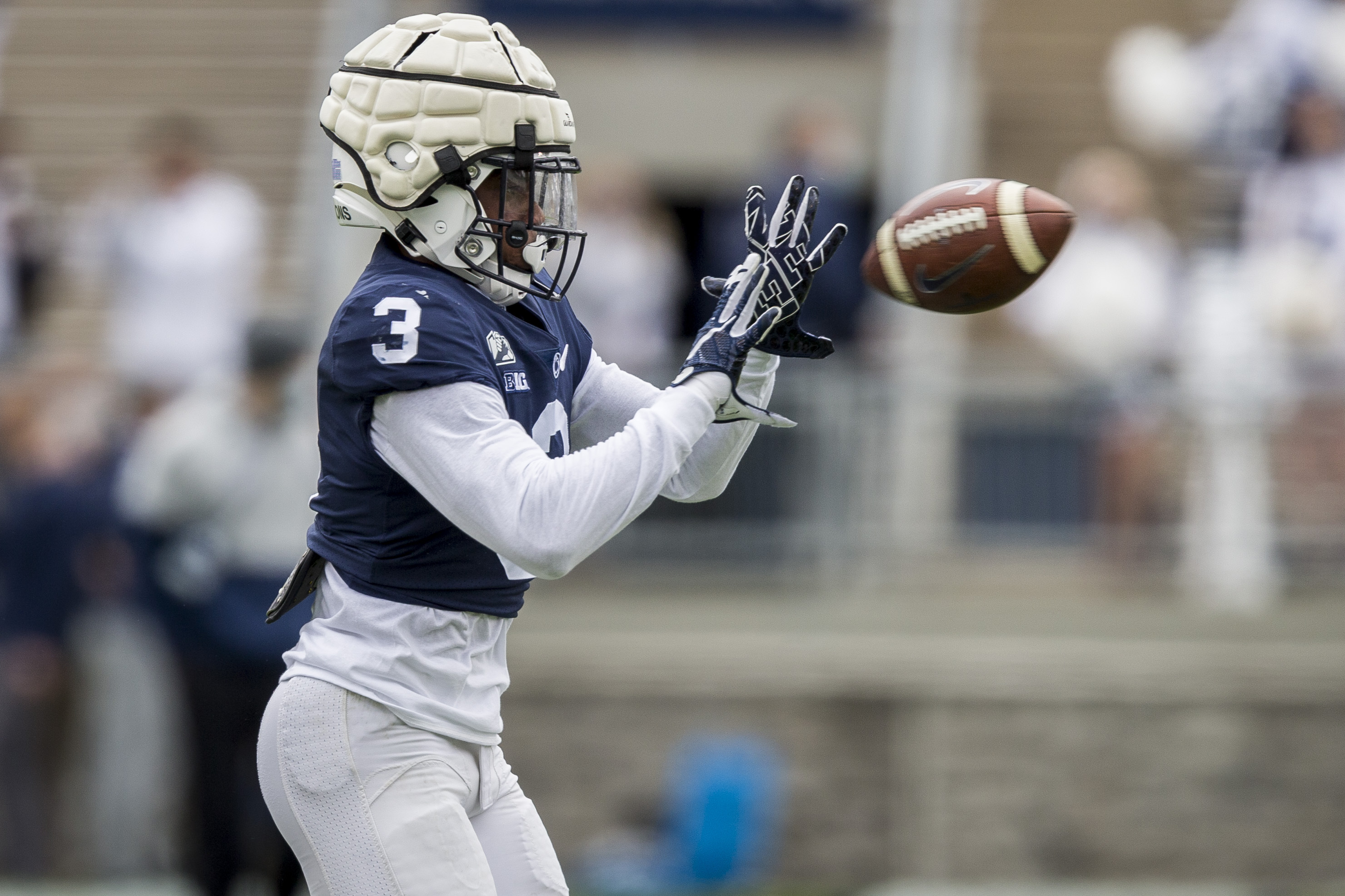 Penn State football practice at Beaver Stadium, April 17, 2021 ...