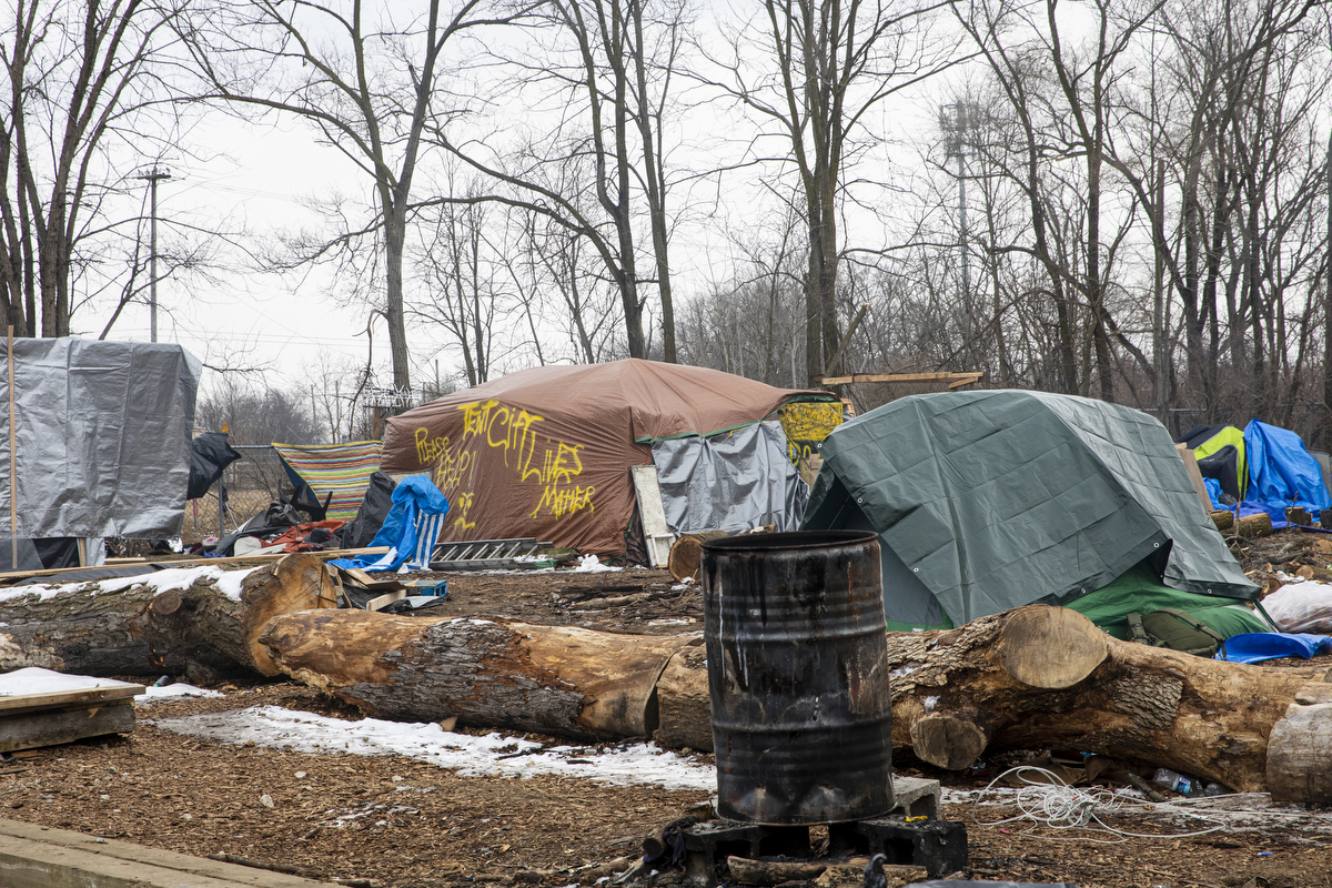 Mills Street homeless encampment in Kalamazoo - mlive.com