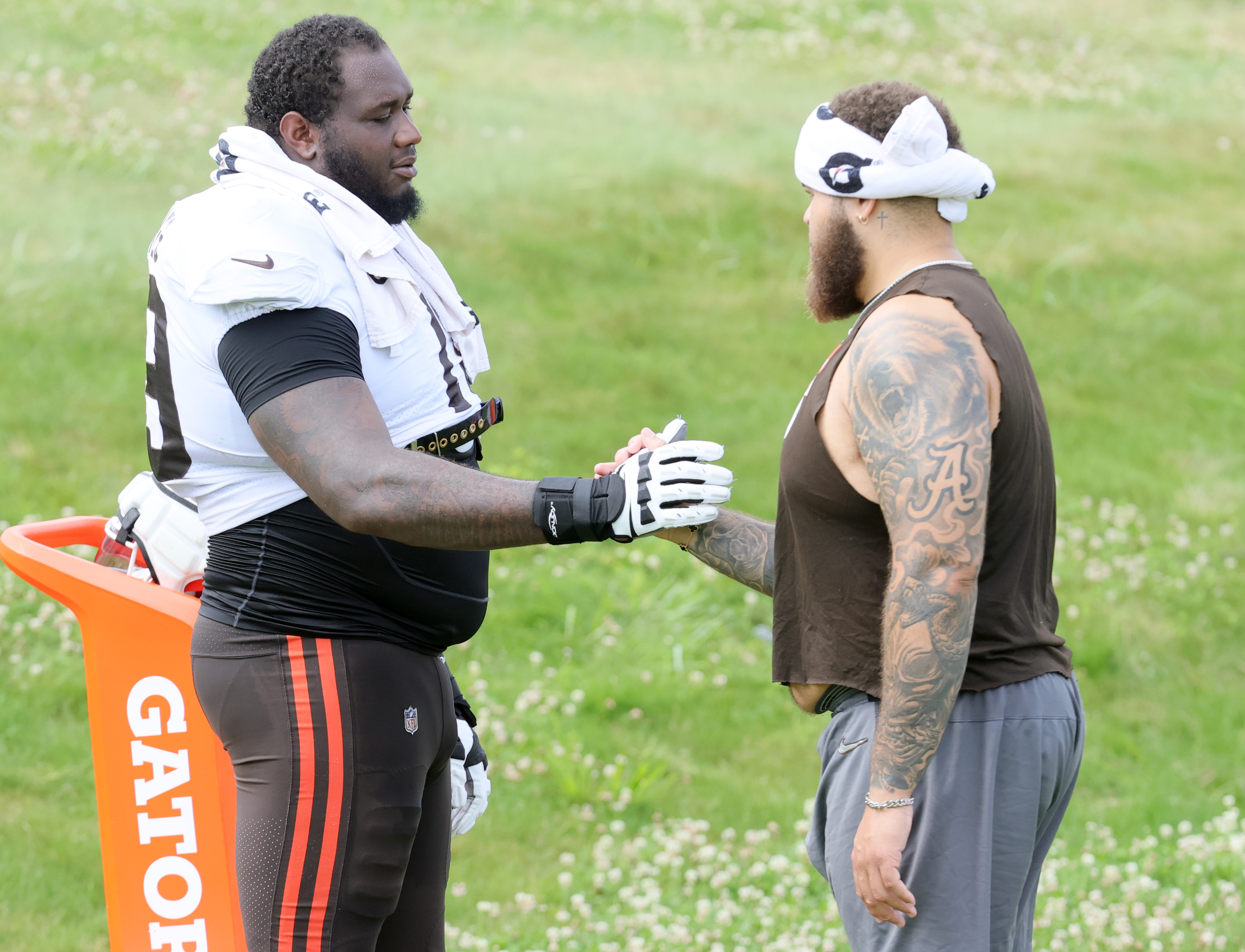 Cleveland Browns offensive tackle Dewand Jones, August 1, 2024 ...