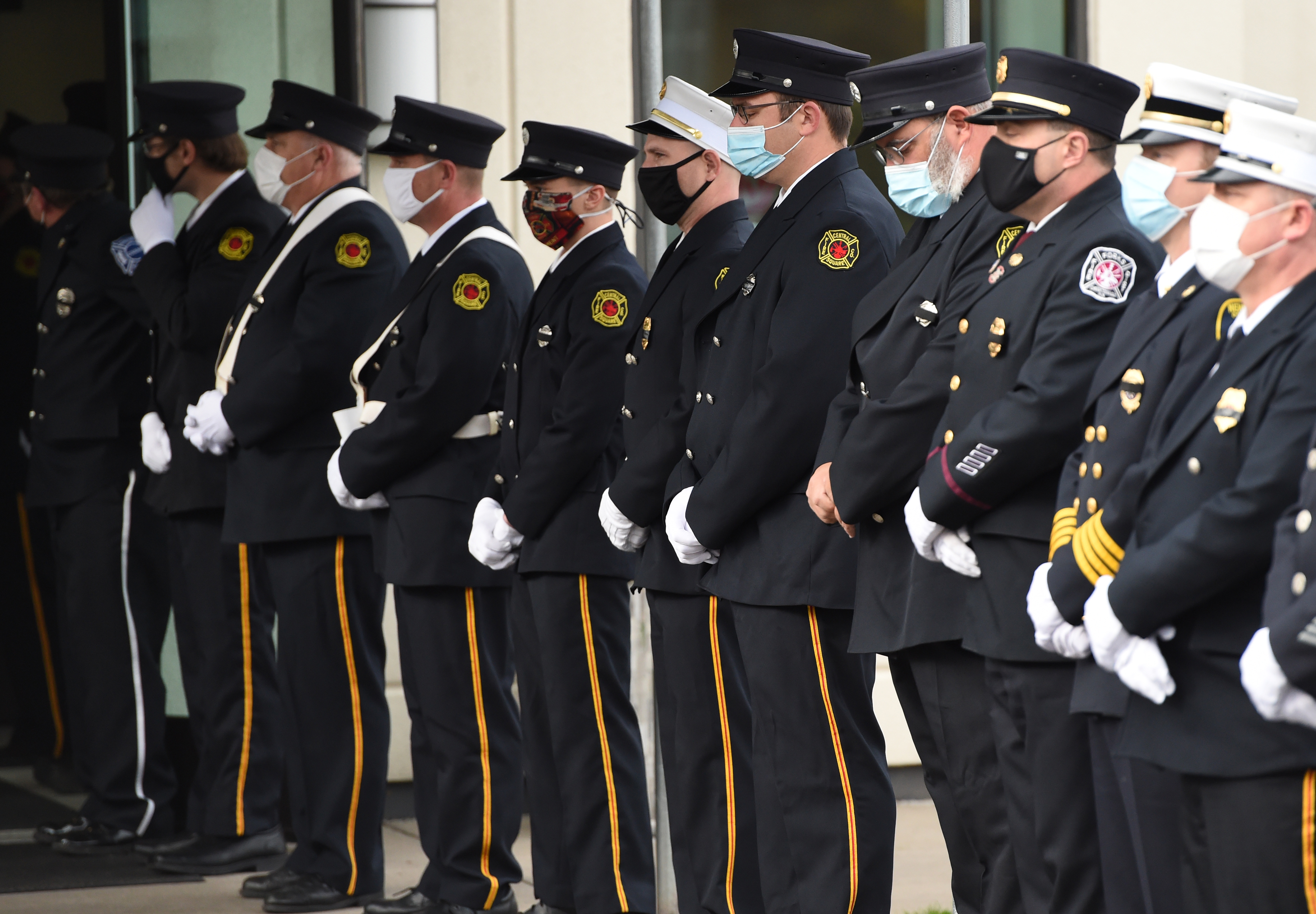 A fire fighters funeral procession in Oswego County - syracuse.com