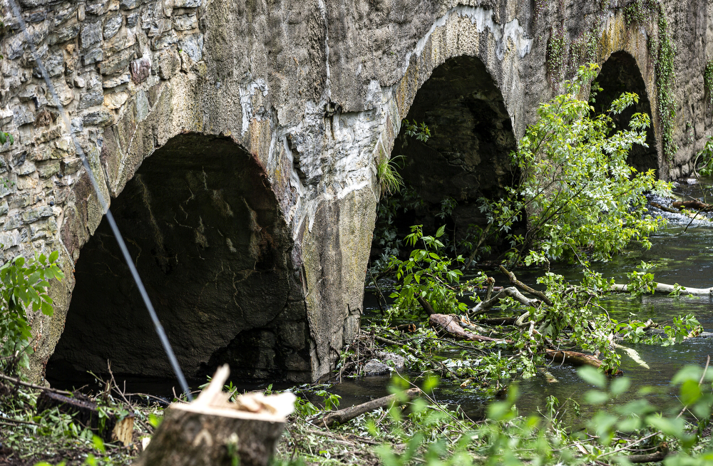 Lebanon County 150-year-old stone masonry arch bridge being replaced ...