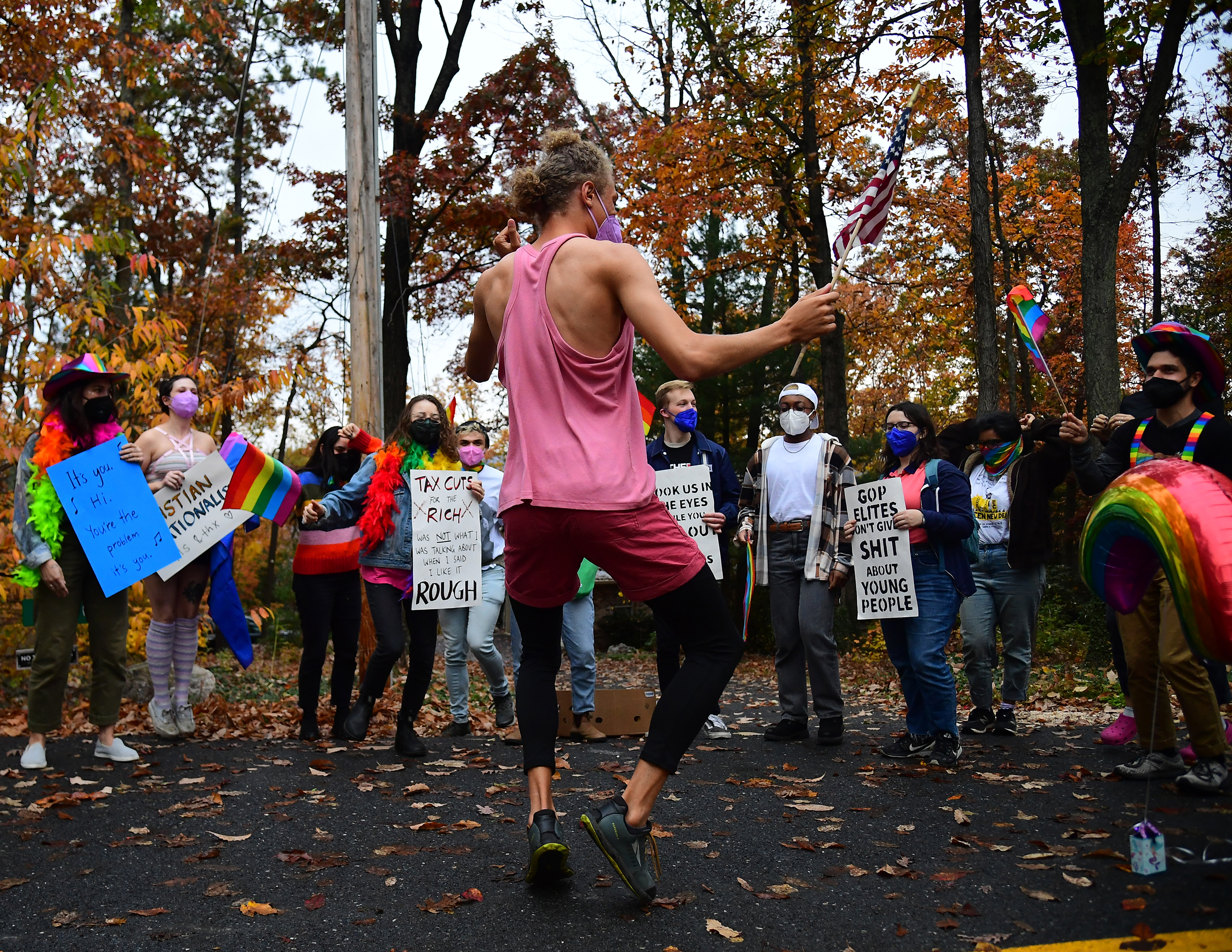 Young people protest at Doug Mastriano's house - pennlive.com