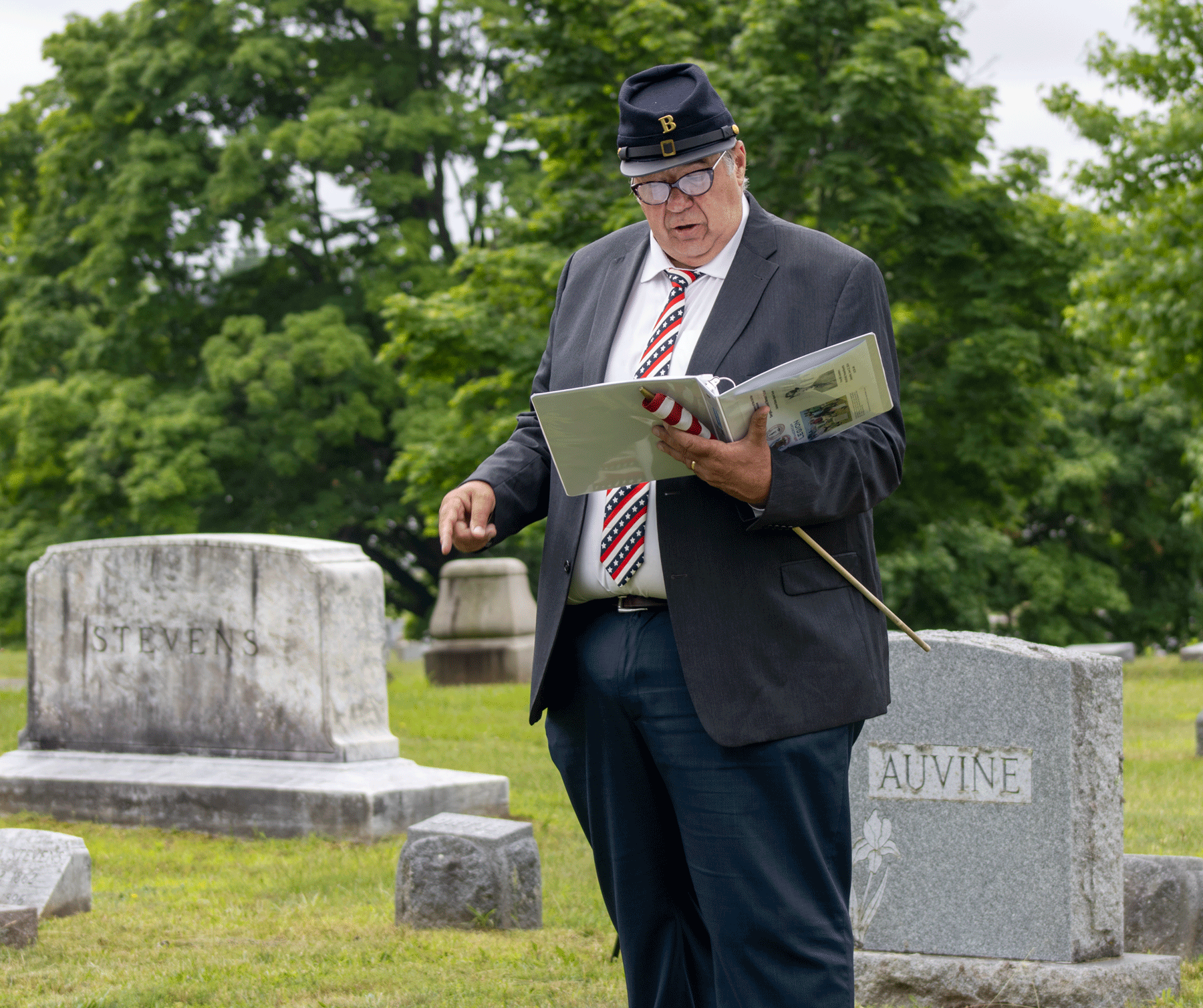 Civil War headstone dedication ceremony at Pine Hill Cemetery ...