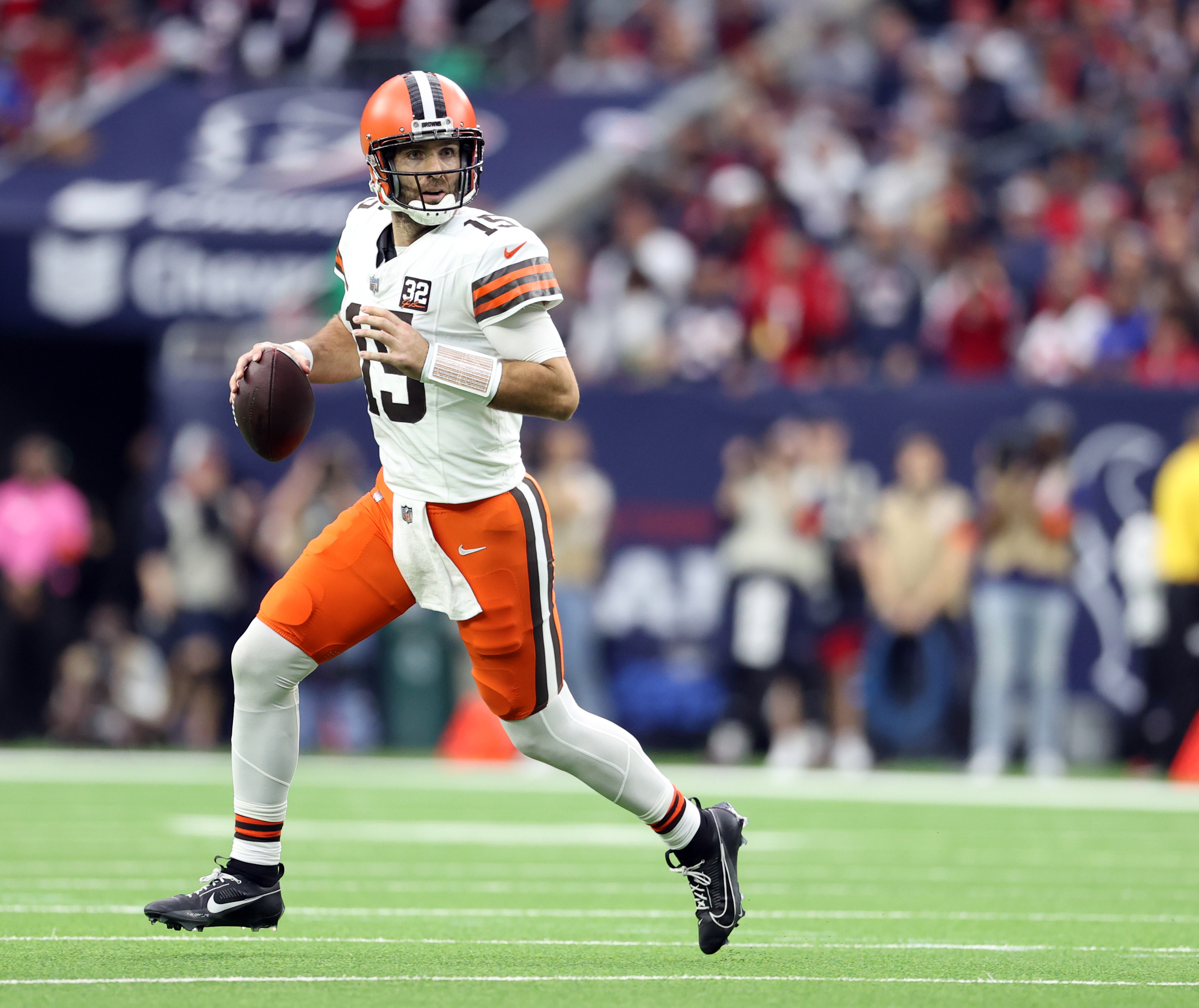 Cleveland Browns quarterback Joe Flacco vs. Houston Texans, January 13 ...
