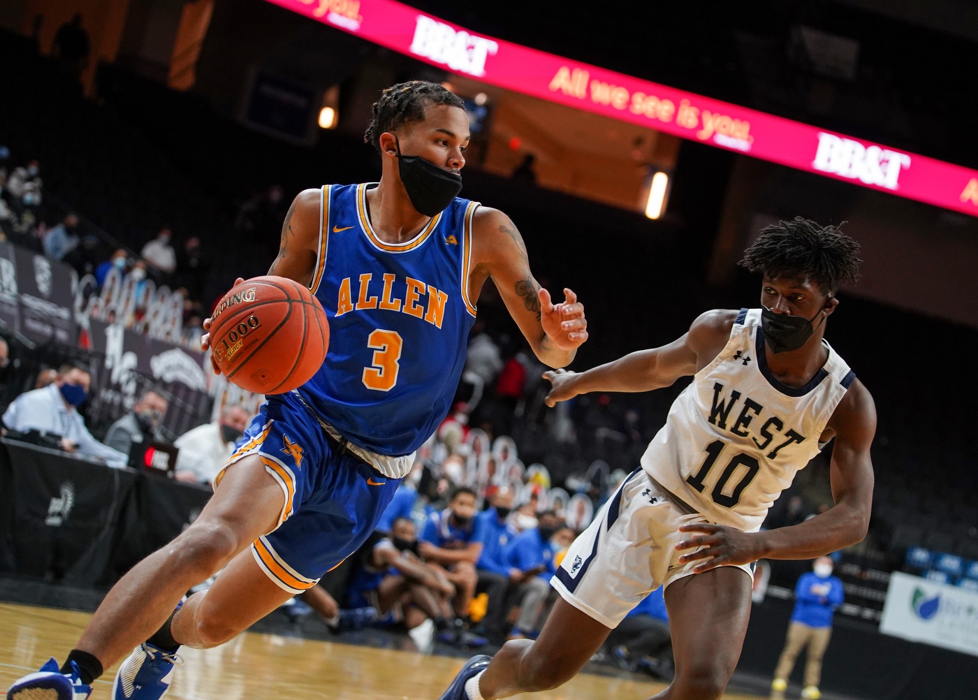 Allen boys basketball plays Pocono Mountain West in 2021 District 11 ...