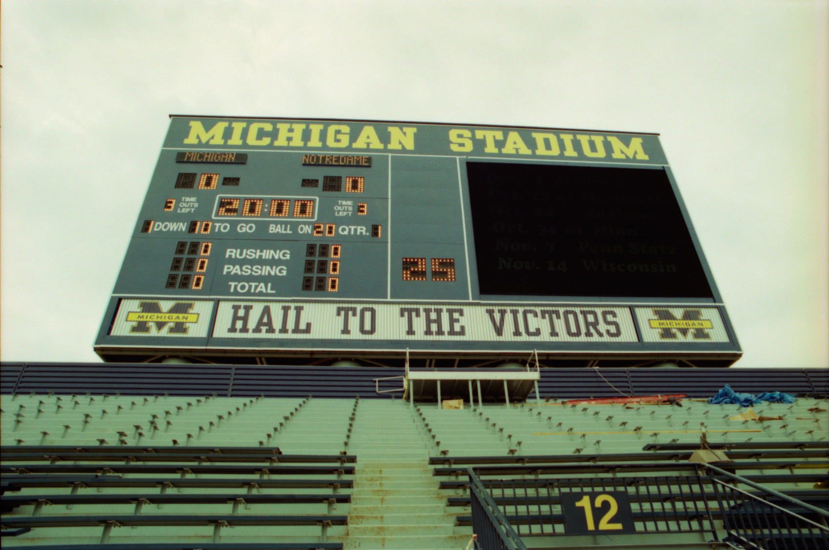 Michigan Stadium Scoreboard Through the Years - mlive.com