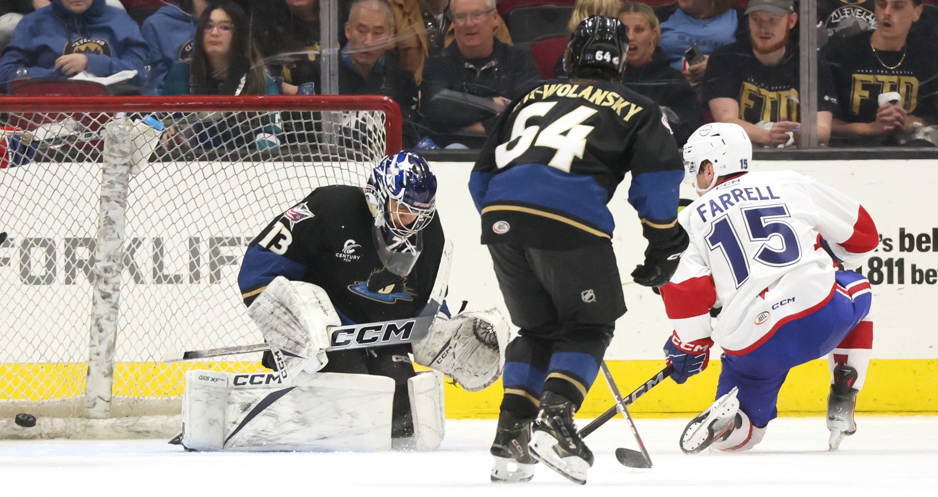 Cleveland Monsters vs. Laval Rocket in game 1 of AHL's North Division ...
