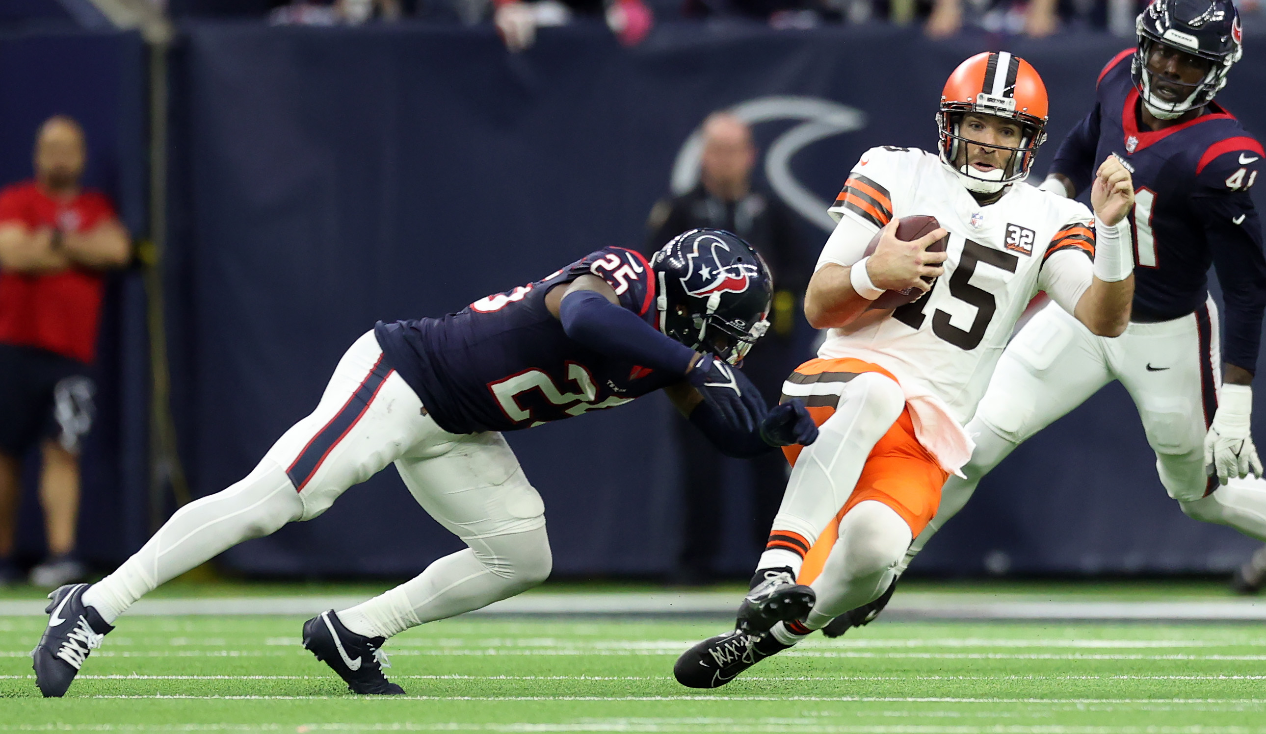 Cleveland Browns quarterback Joe Flacco vs. Houston Texans, January 13 ...