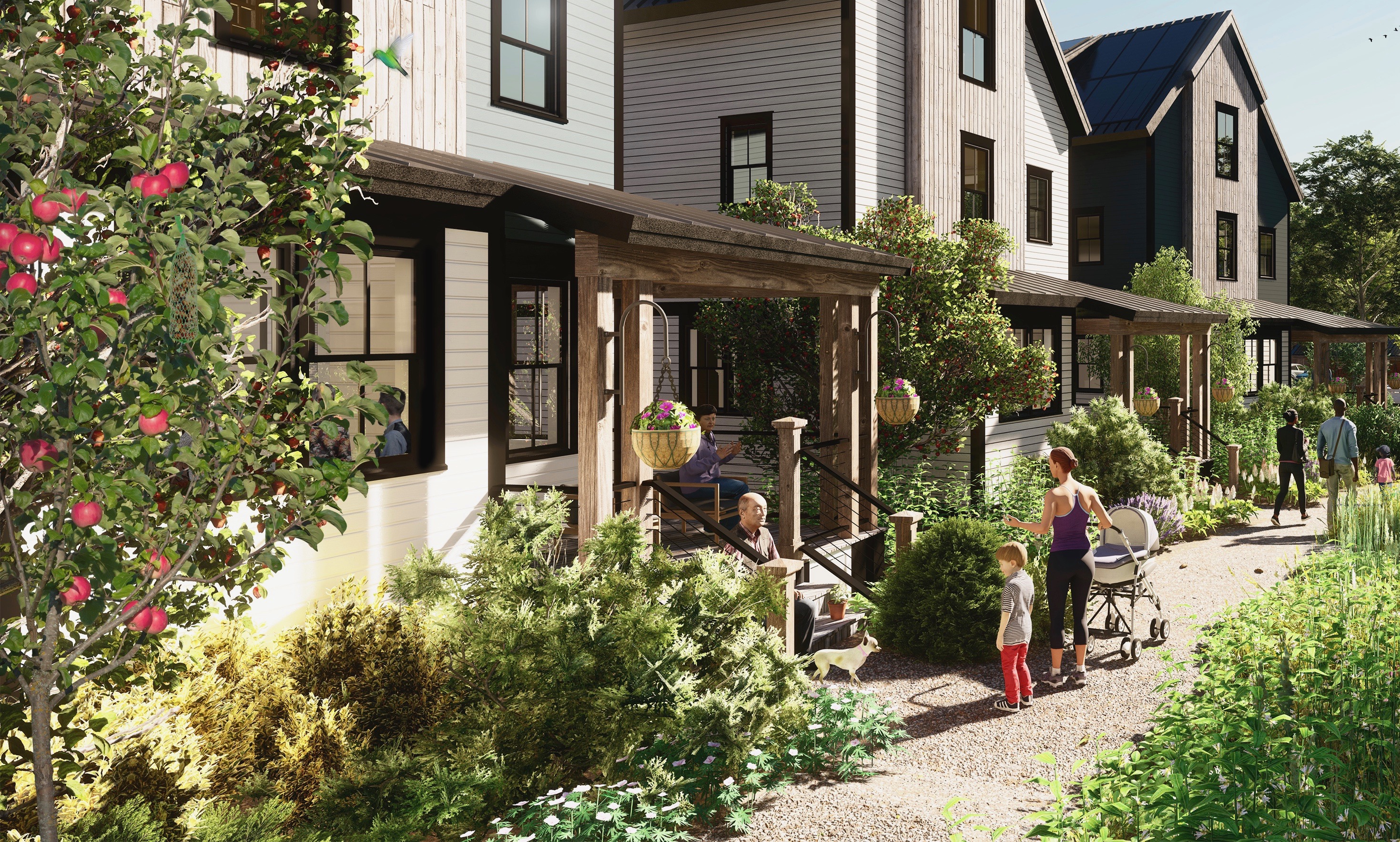Conceptual images show plan for solar-powered Veridian development in ...