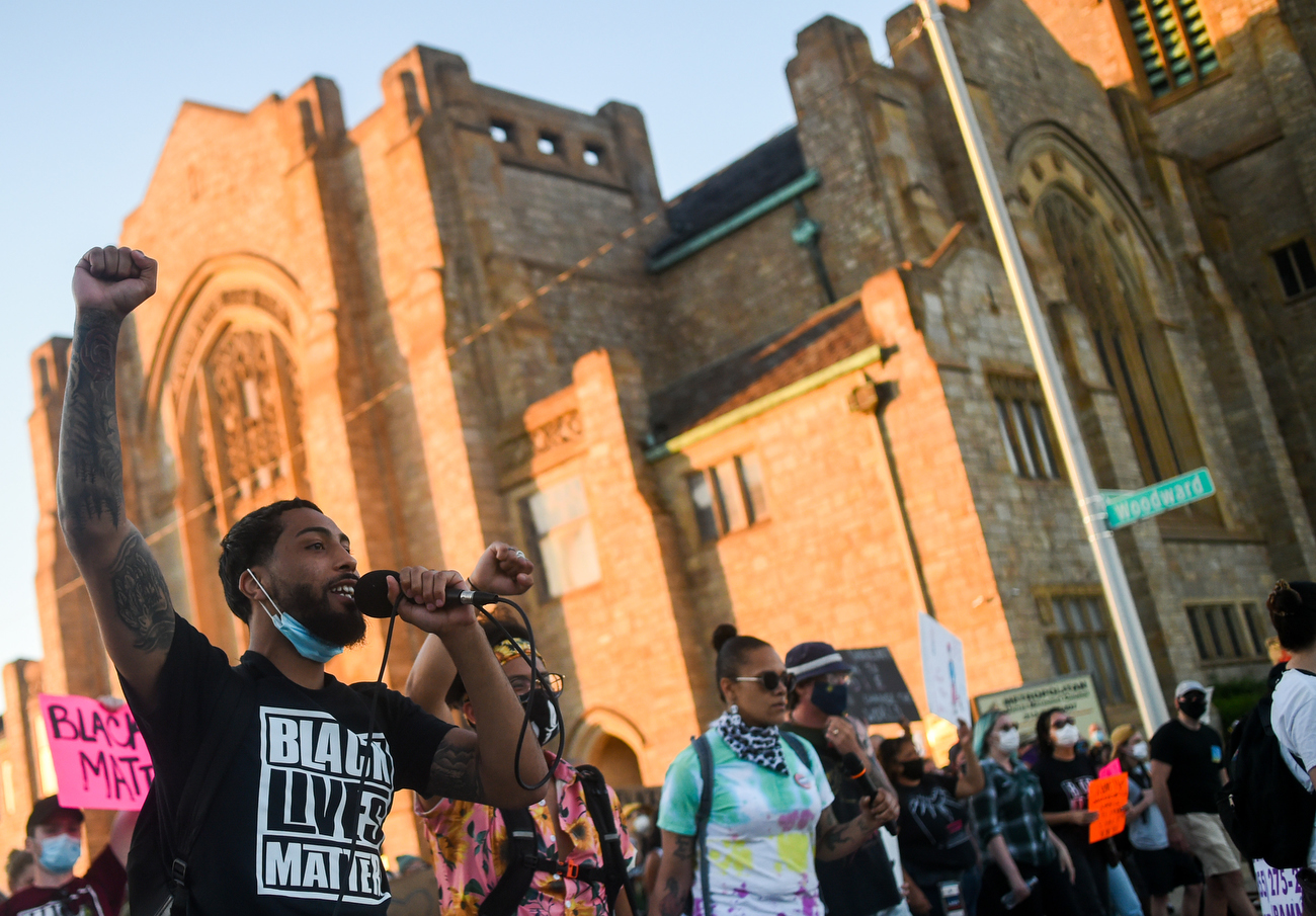 Protesters march against police brutality in Detroit for 11th straight ...