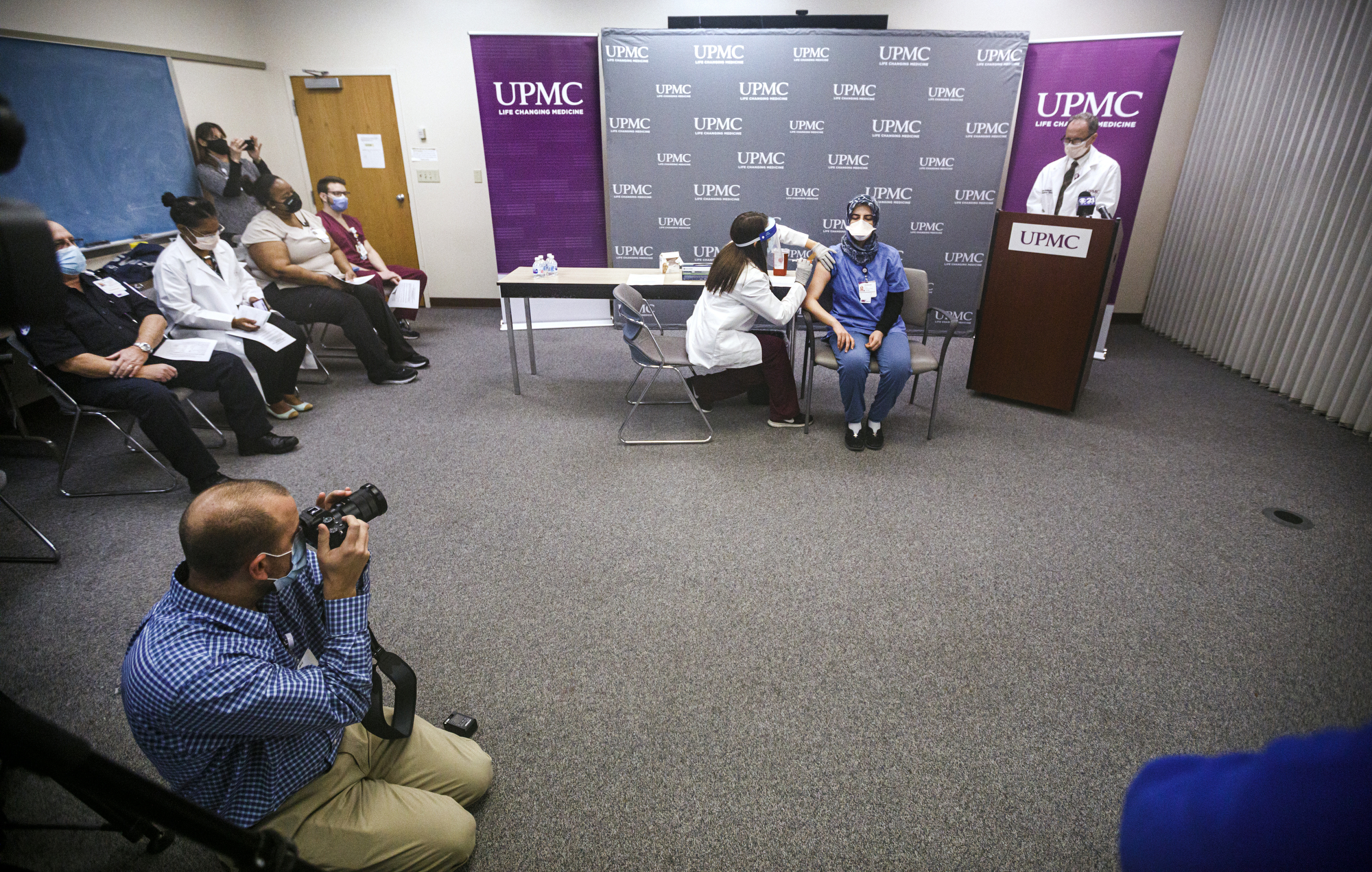 UPMC frontline workers receive Pfizer COVID-19 vaccine - pennlive.com