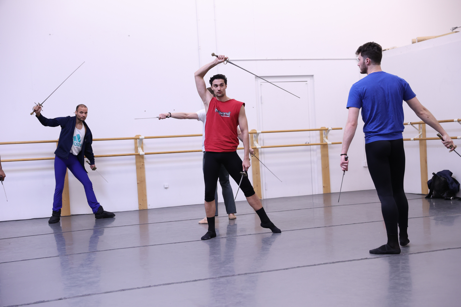 Cleveland Ballet sword-fighting training - cleveland.com
