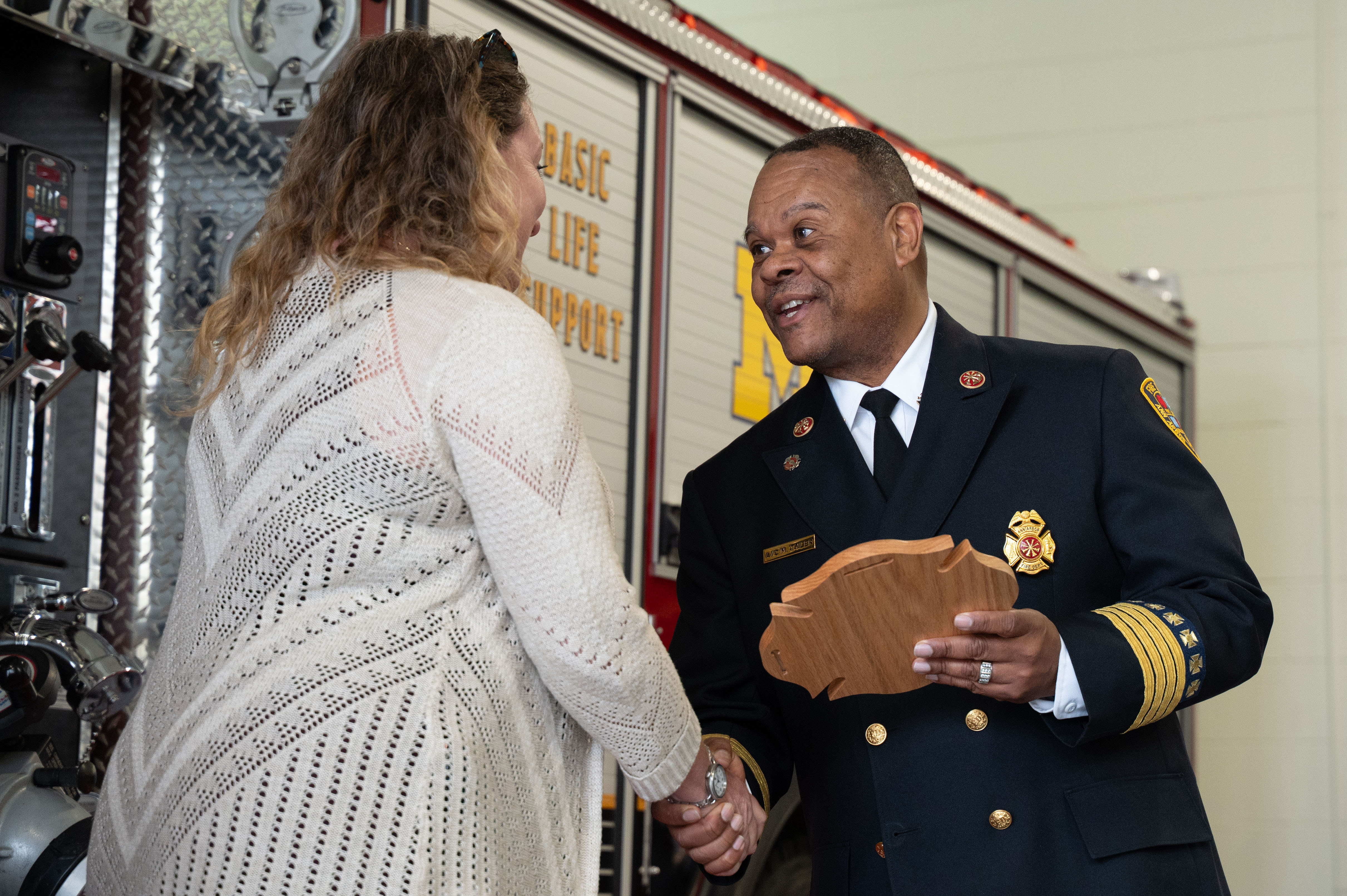 AAFD fire truck ceremony - mlive.com
