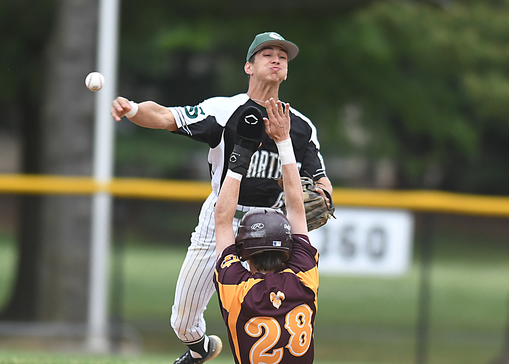 Steinert Baseball defeats Gloucester Catholic 3-2 on a game winning hit by Dylan Pope in the ...