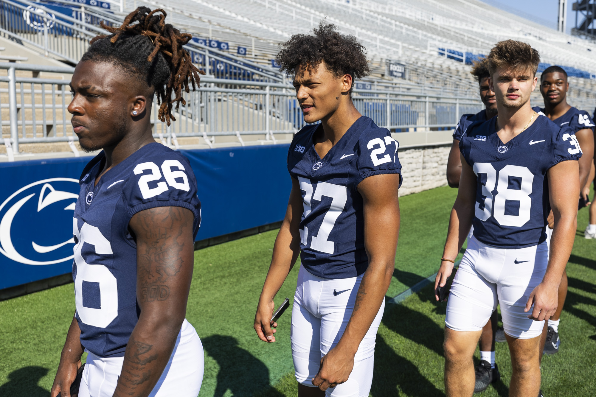 Penn State freshmen at football picture day - pennlive.com