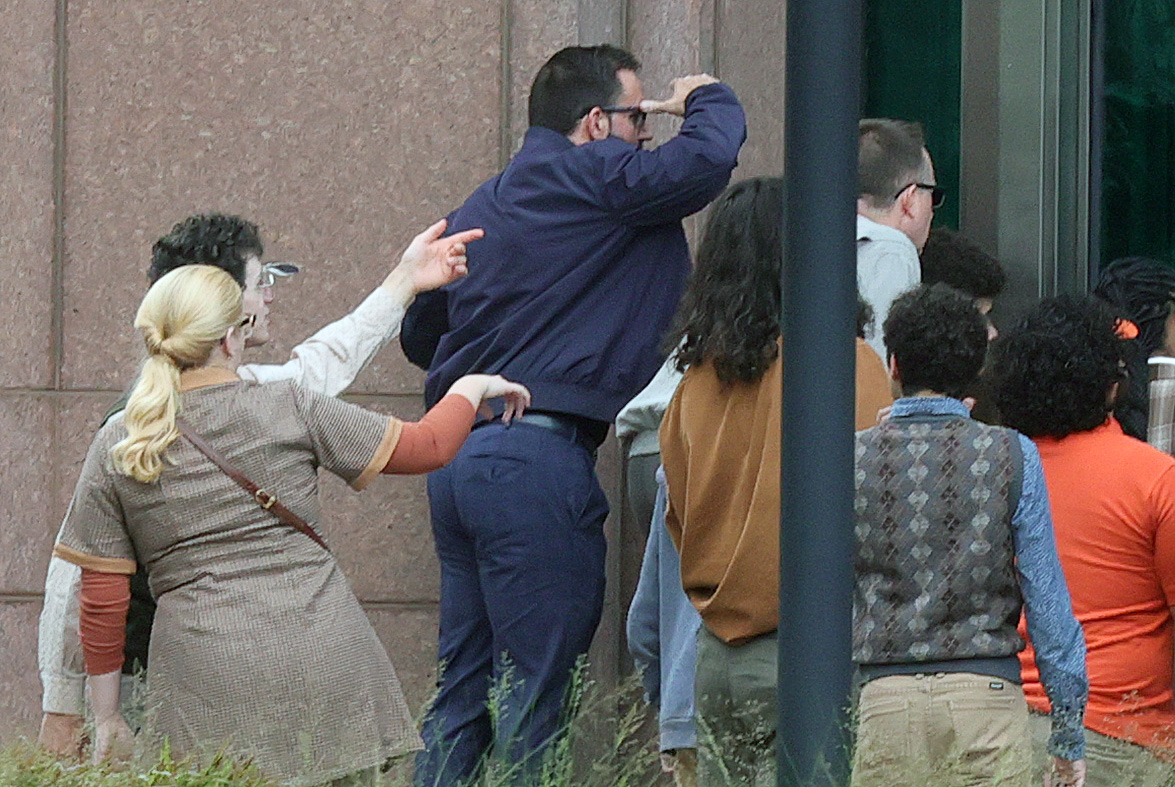 Superman movie filming on Rockwell Avenue and in Key Bank building ...