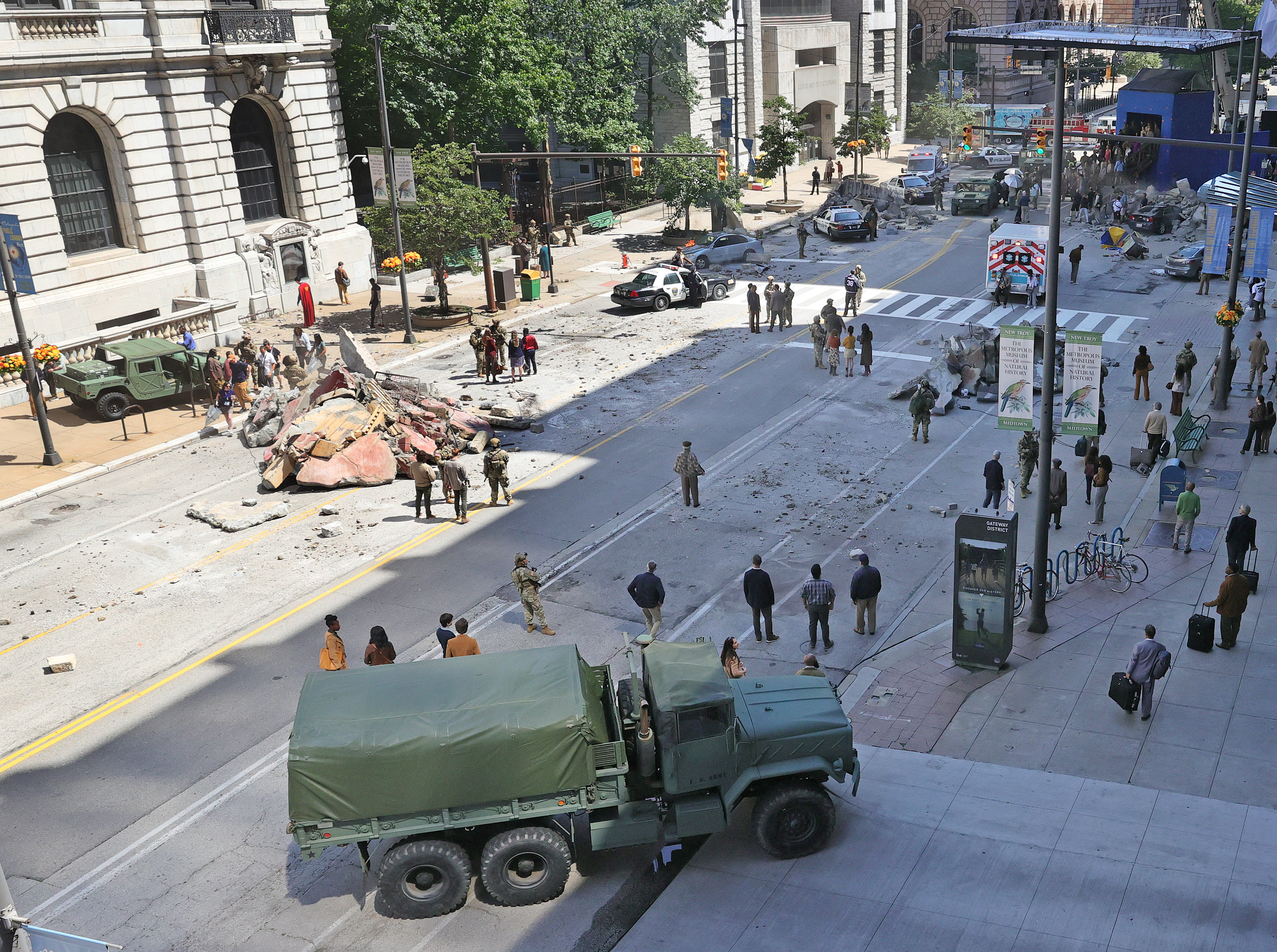 Filming begins on set of Superman in downtown Cleveland, June 24, 2024 ...