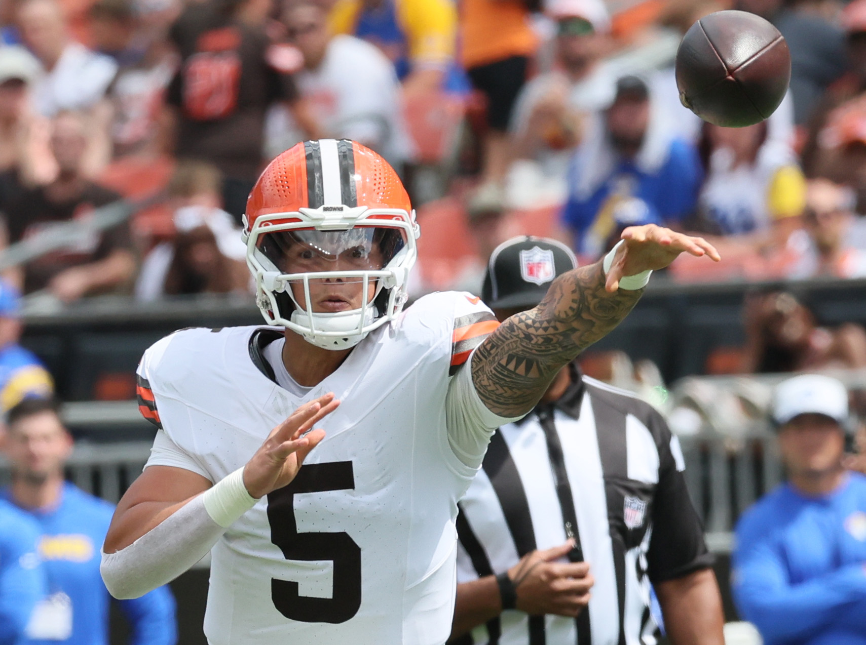 Cleveland Browns vs. Los Angeles Rams in preseason game, August 23 ...