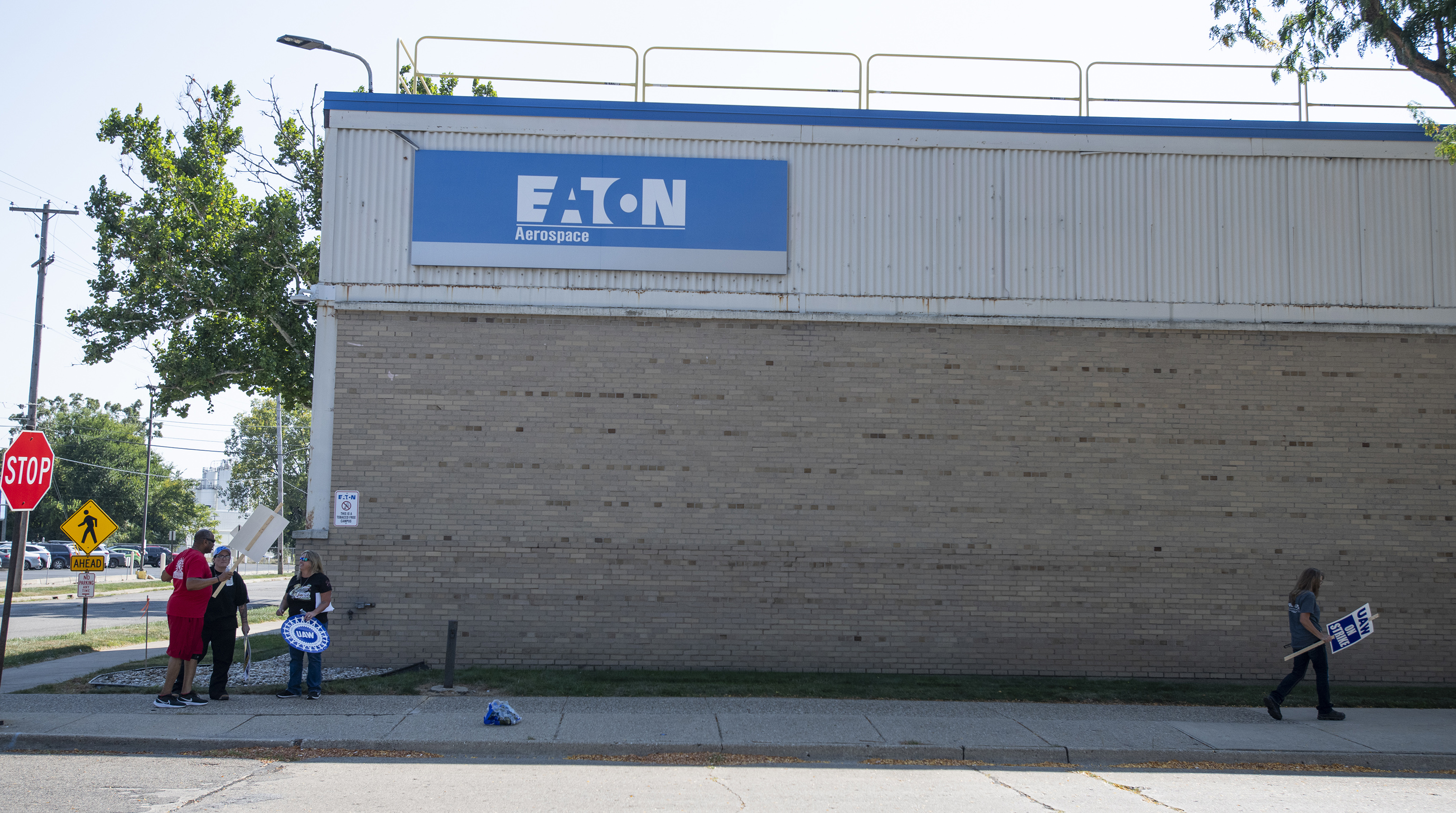 Workers from Eaton Aerospace in Jackson go on strike - mlive.com