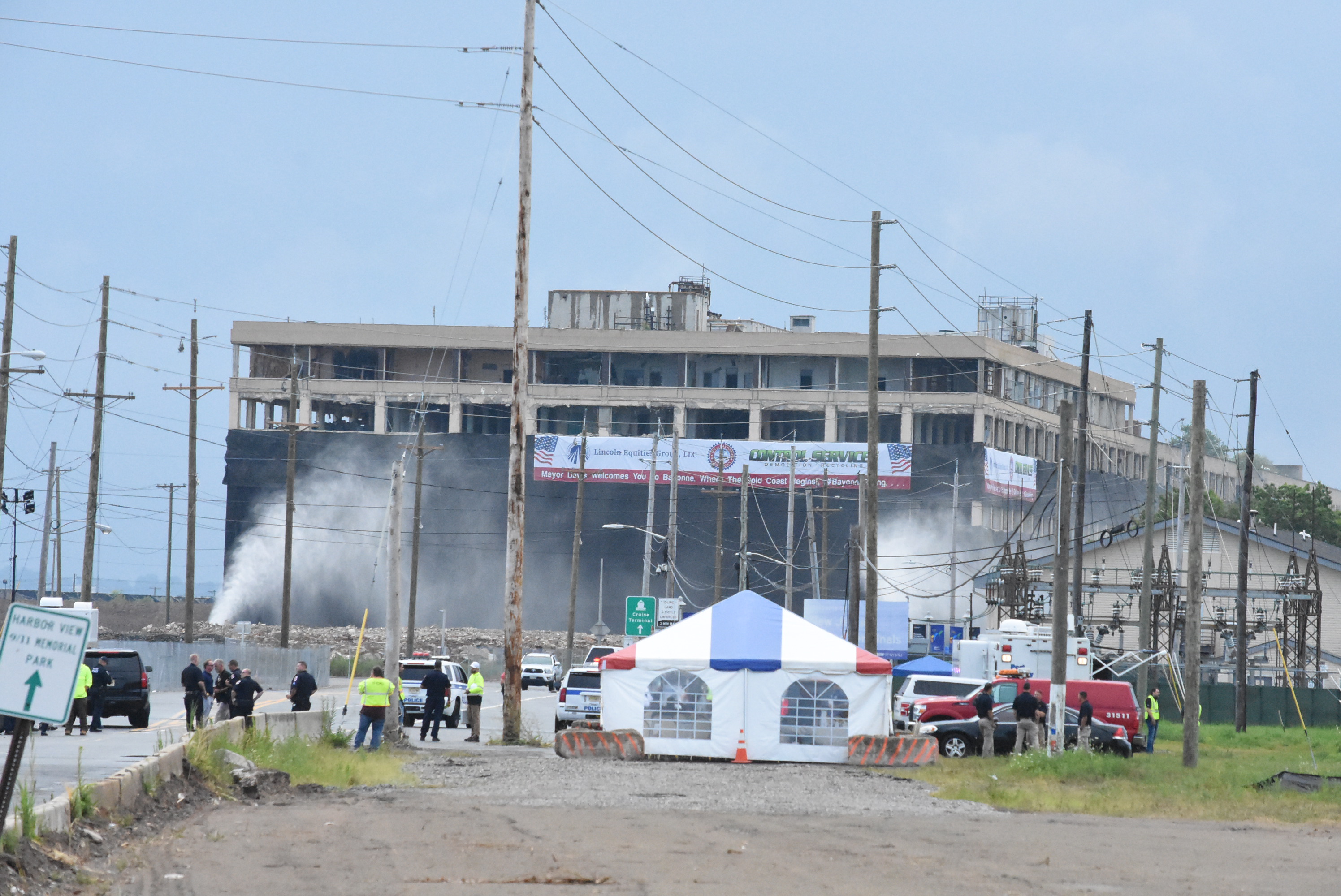 World War II-era building at former Military Ocean Terminal at Bayonne ...