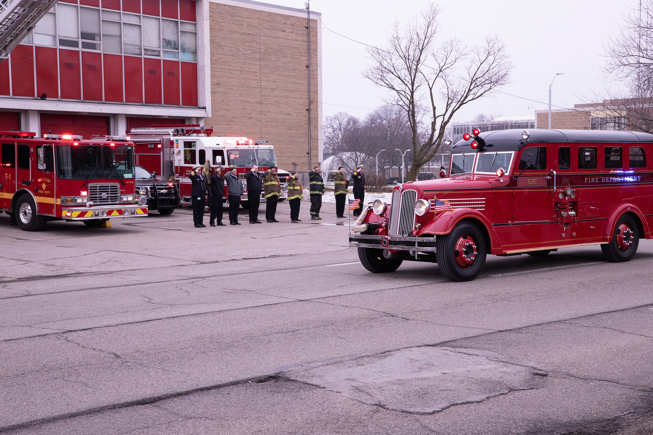 Firefighter Funeral Fire Truck