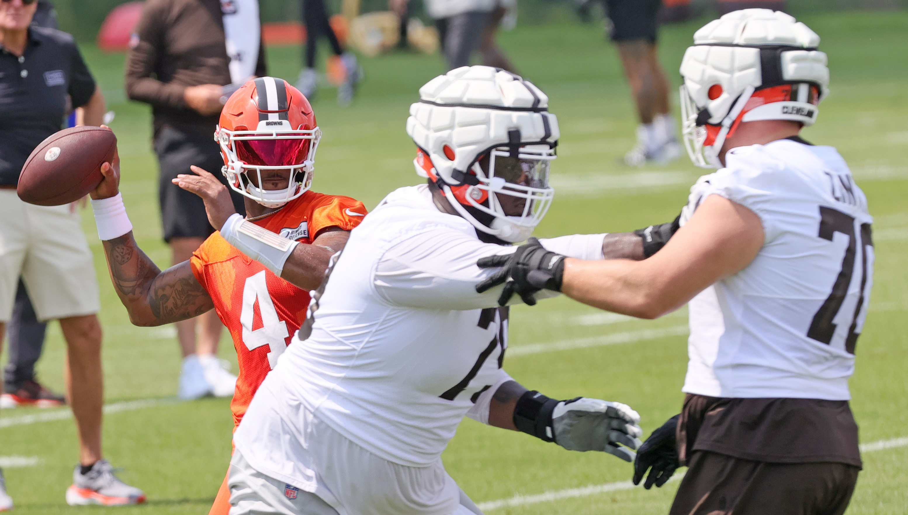 Cleveland Browns offensive tackle Dewand Jones, August 1, 2024 ...