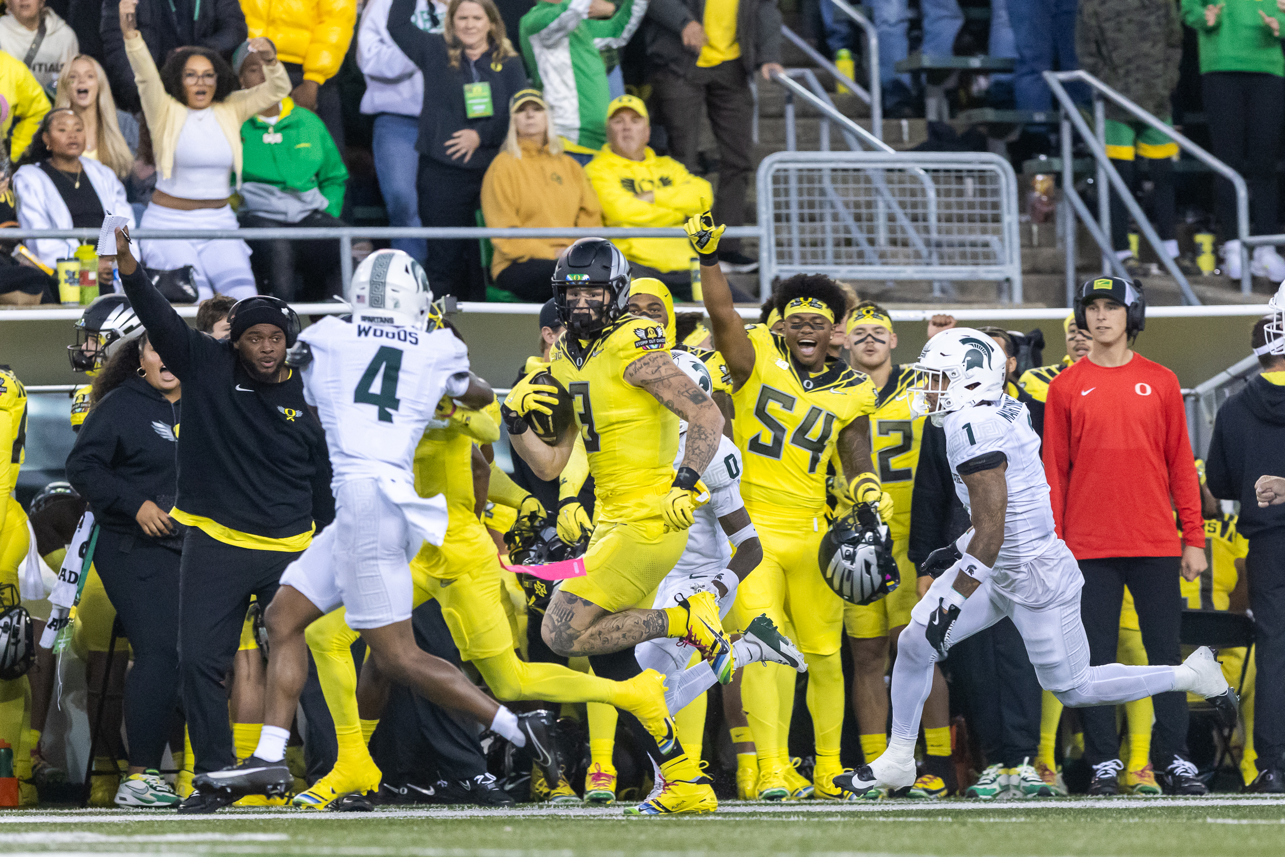 No. 6 Oregon Ducks vs. Michigan State Spartans: Oct. 4, 2024 ...