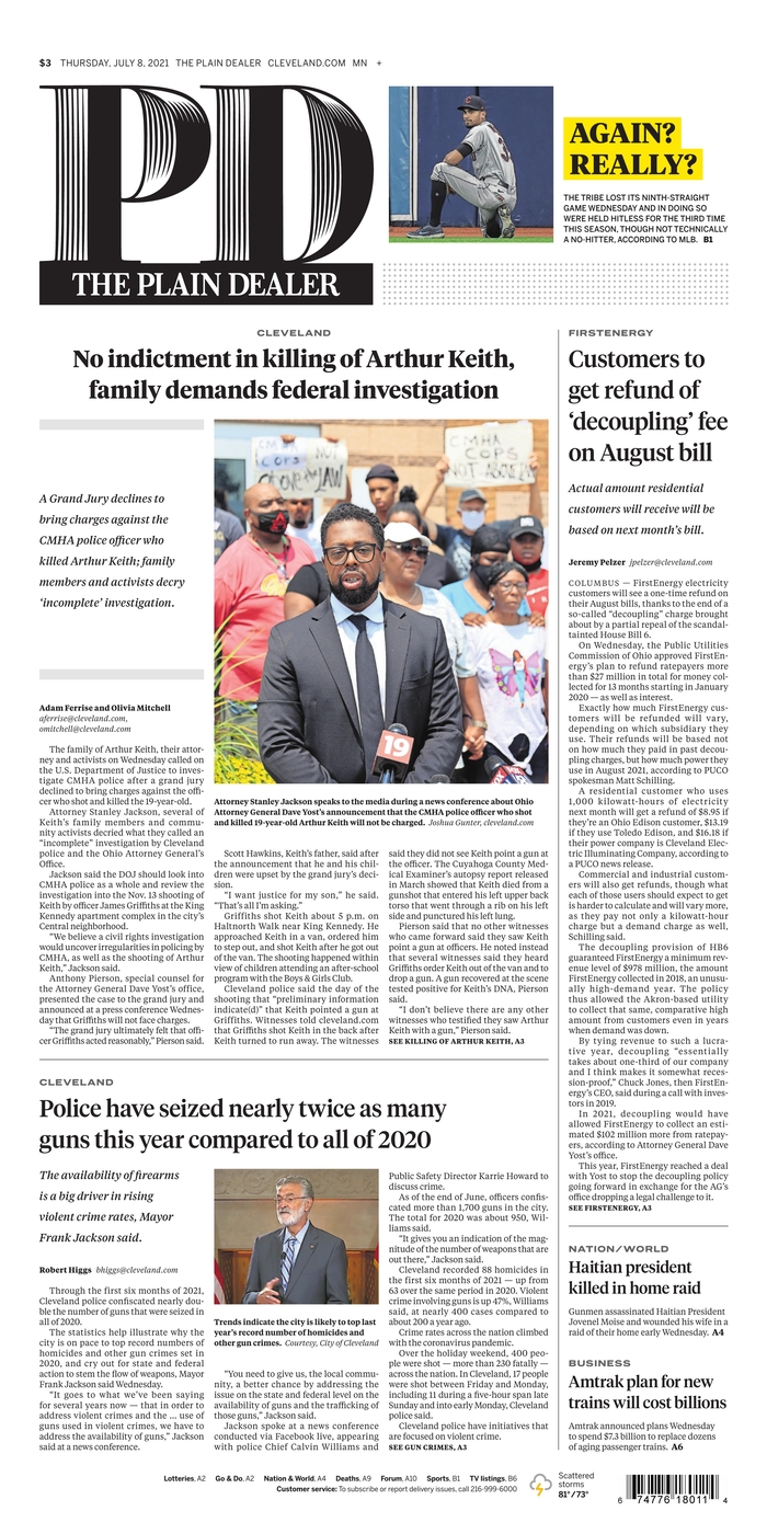 2021 Plain Dealer front page images: Part 2 - cleveland.com