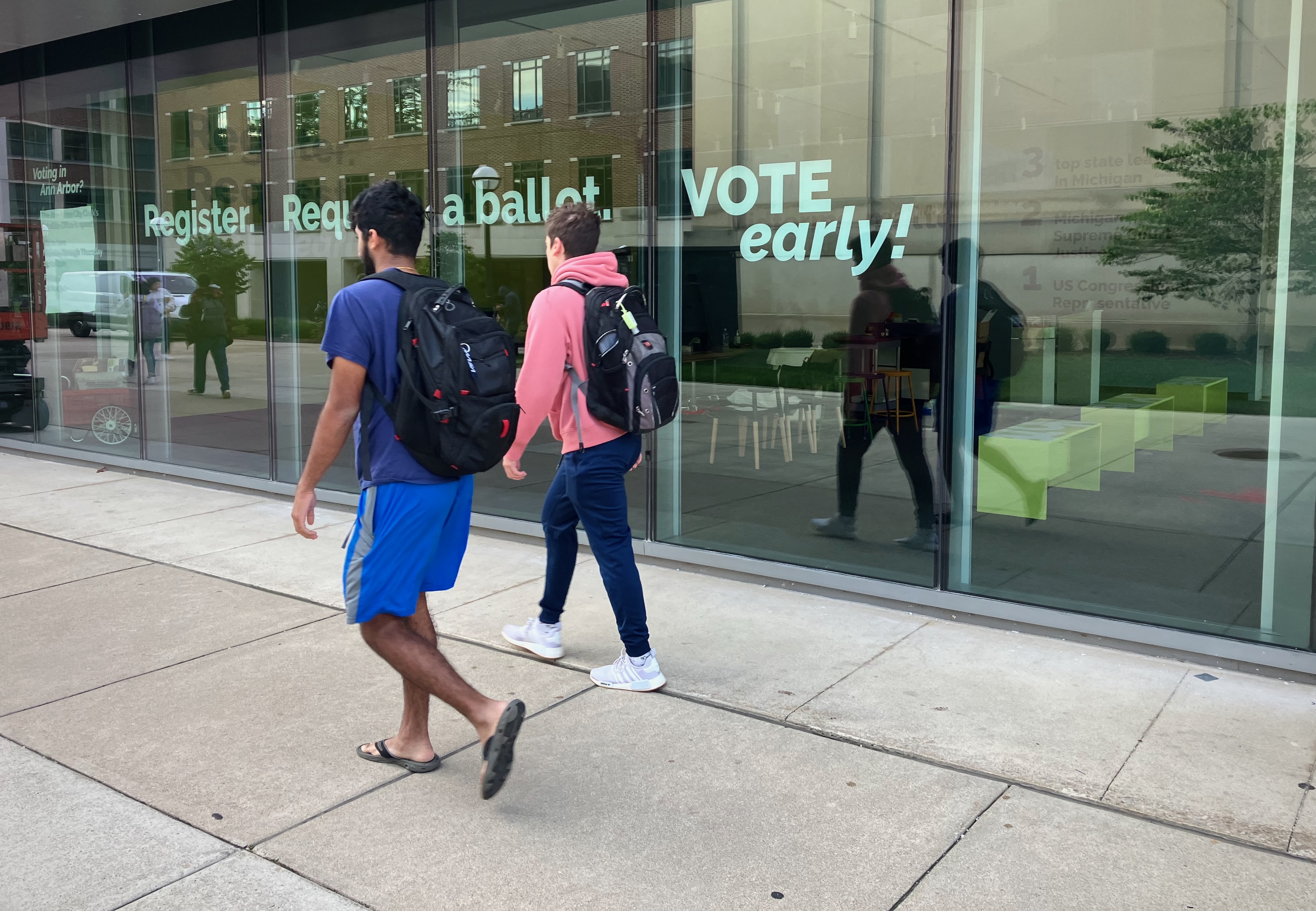 Ann Arbor early voting center at University of Michigan art museum ...
