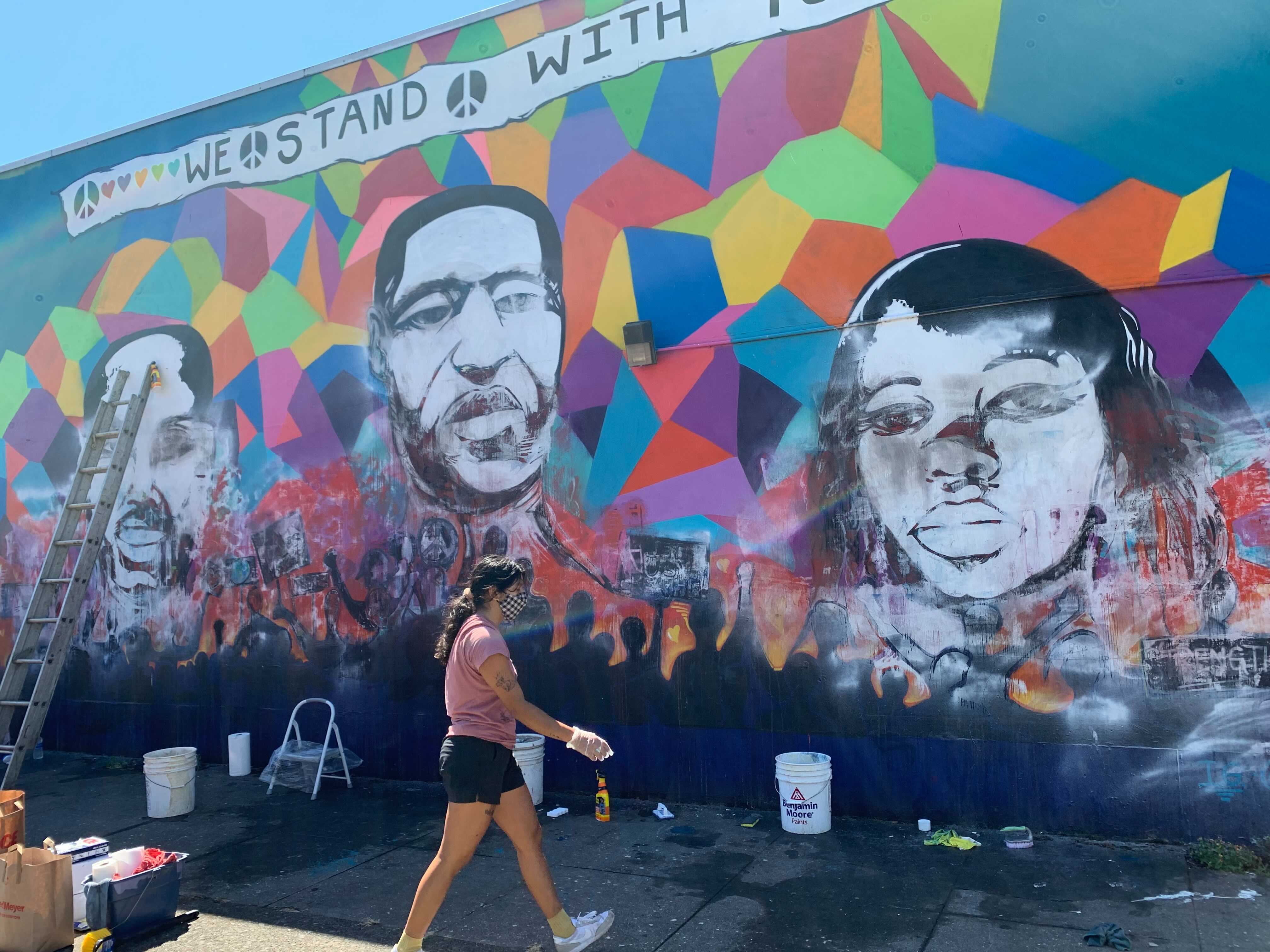 Northeast Portland mural defaced - oregonlive.com