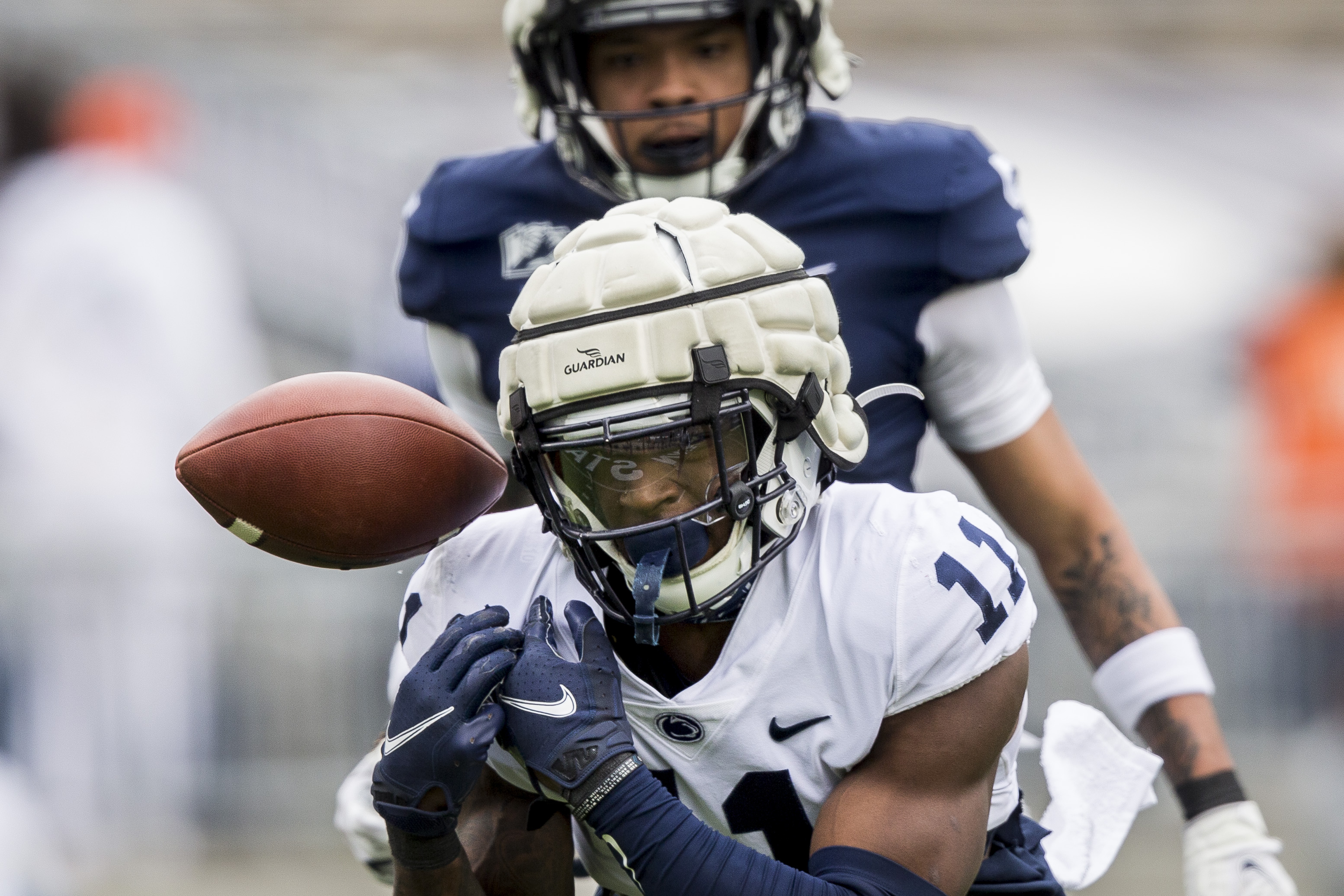 Penn State football practice at Beaver Stadium, April 17, 2021 ...