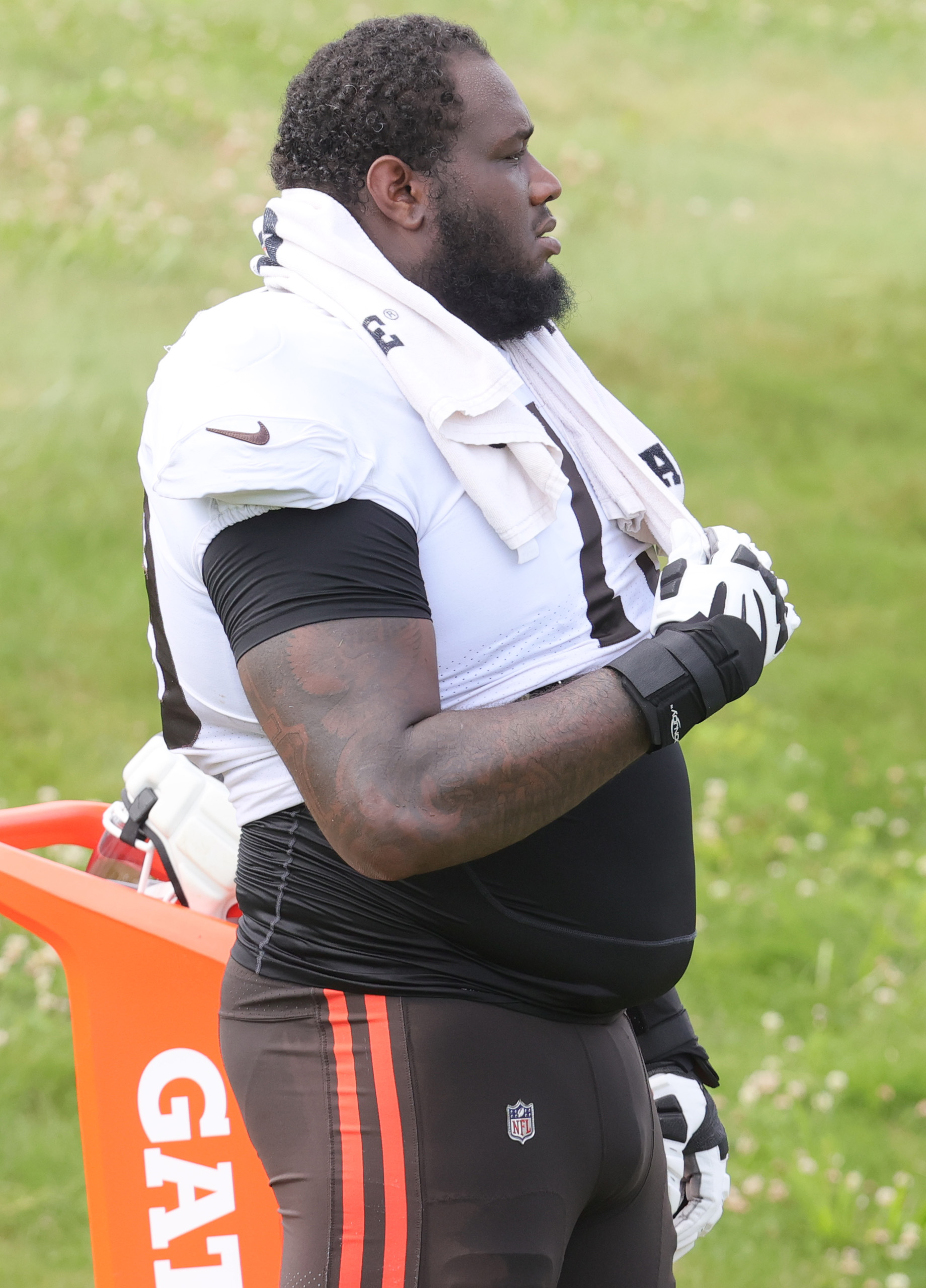 Cleveland Browns offensive tackle Dewand Jones, August 1, 2024 ...