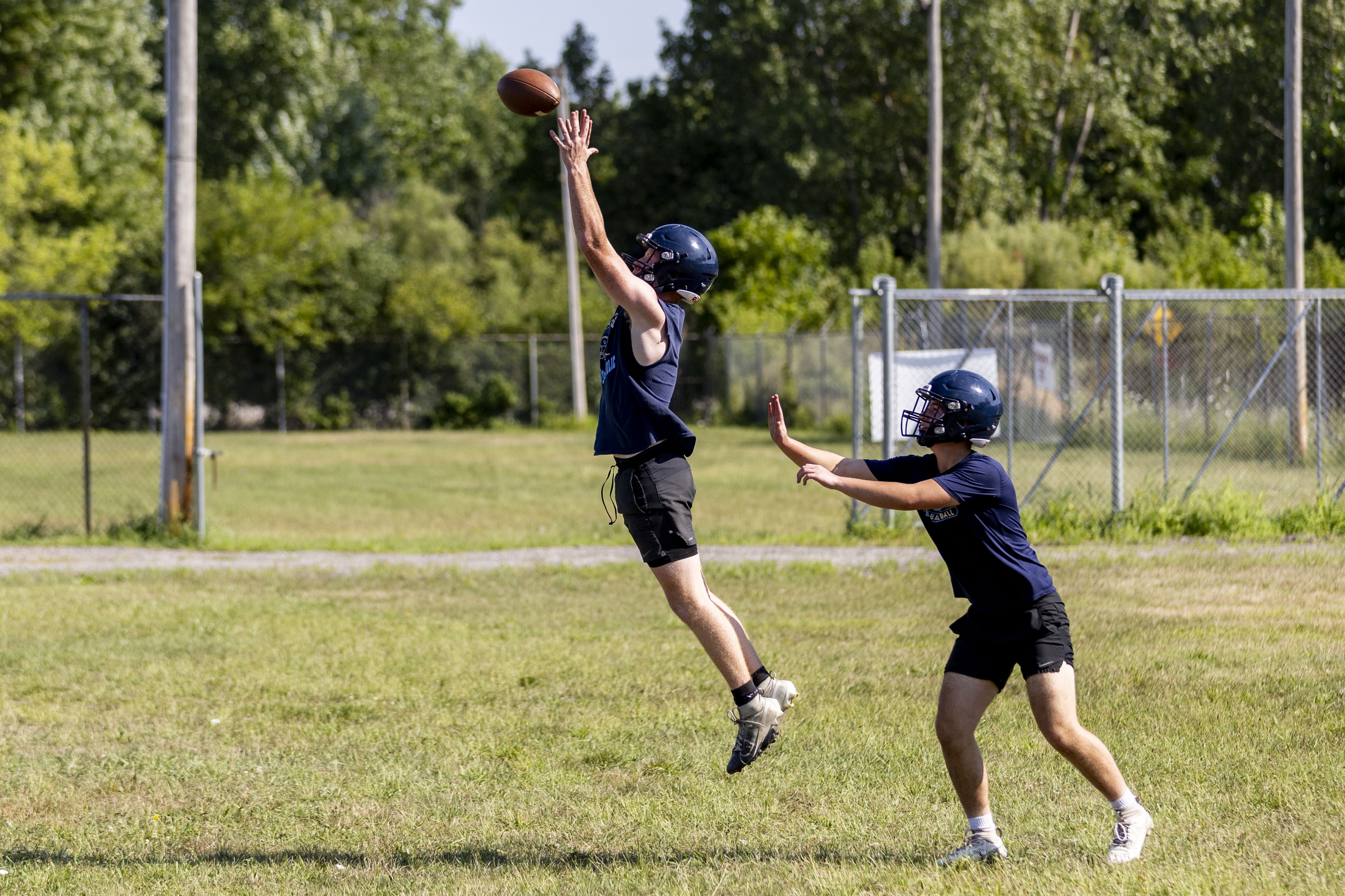 Bay City All Saints run drills, showcase talent in first 2025 football ...