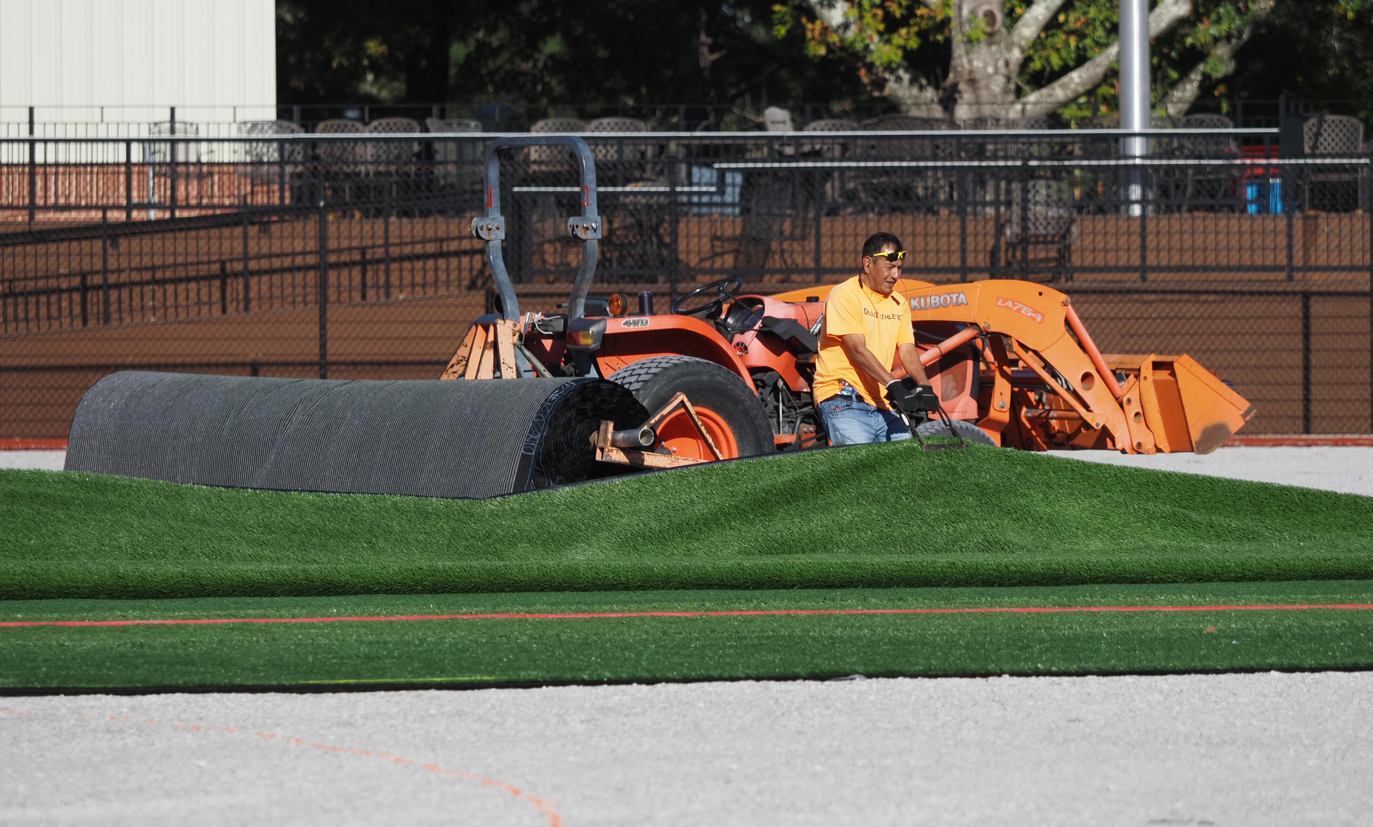 Stanky Field artificial turf installation - al.com
