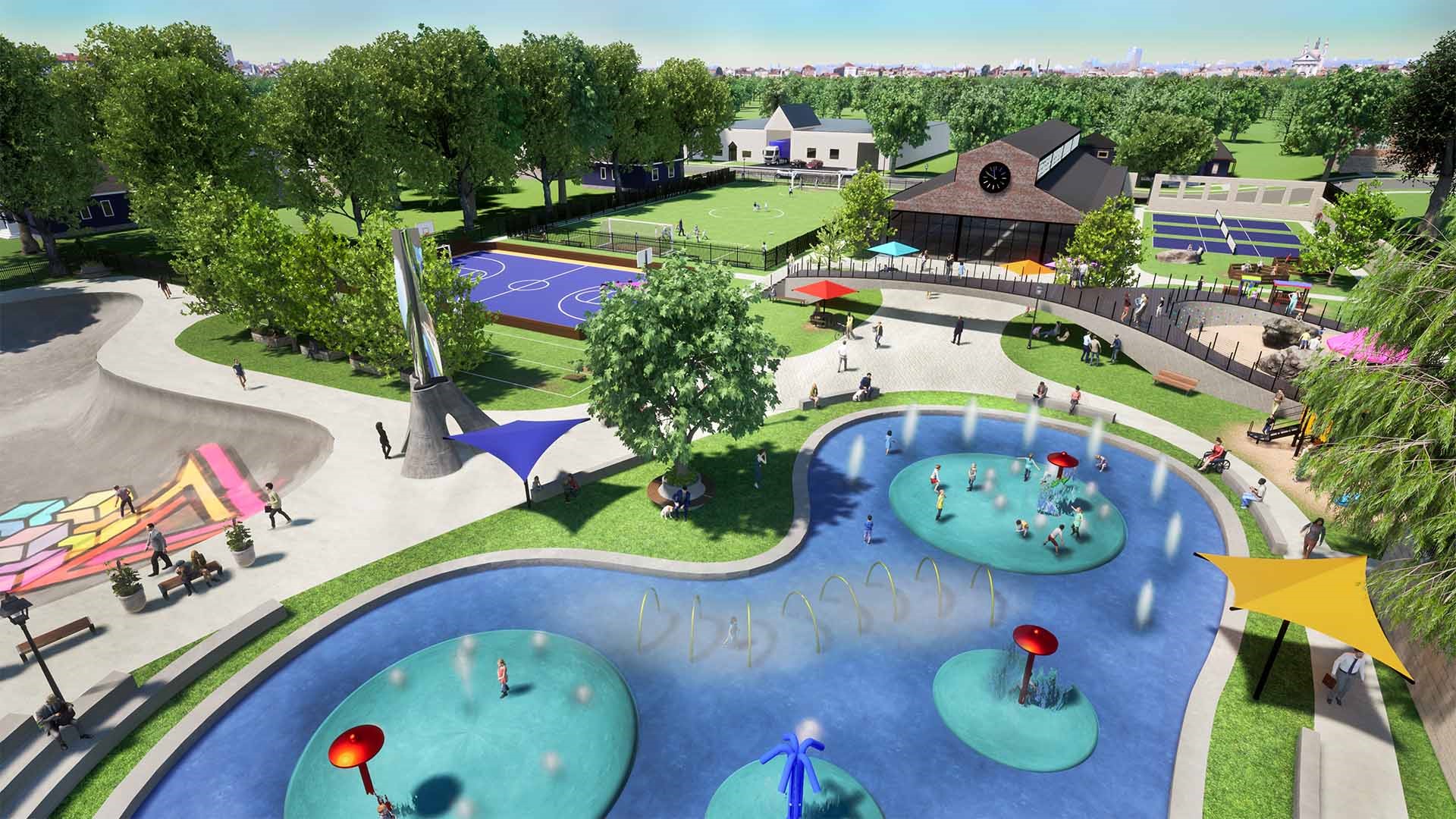Chelsea Main Street Park concept - mlive.com